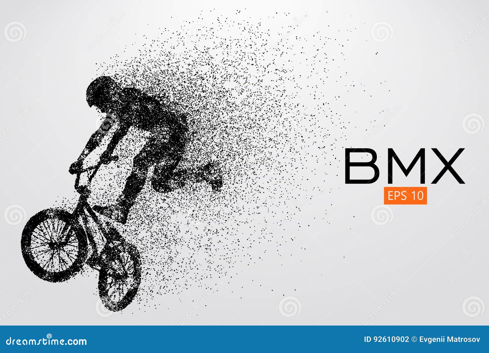 Silhouette of a BMX Rider. Vector Illustration Stock Vector ...