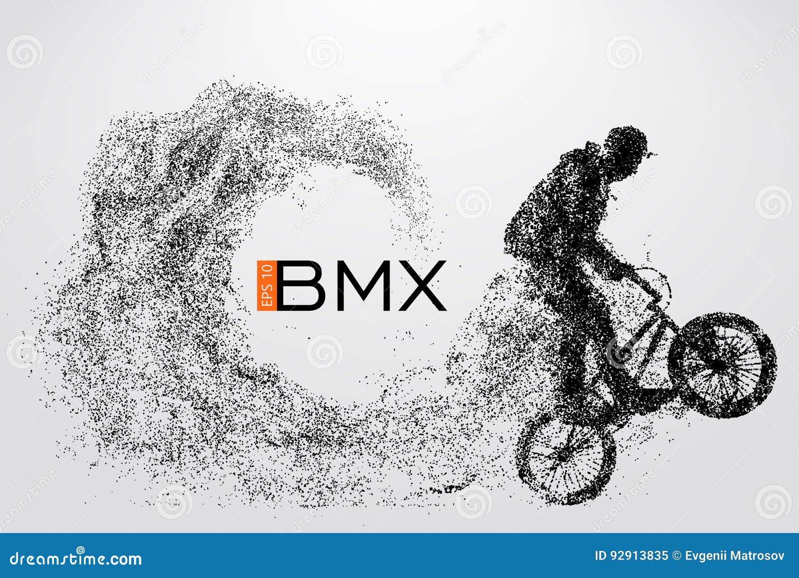 Silhouette of a BMX Rider. Vector Illustration Stock Vector ...