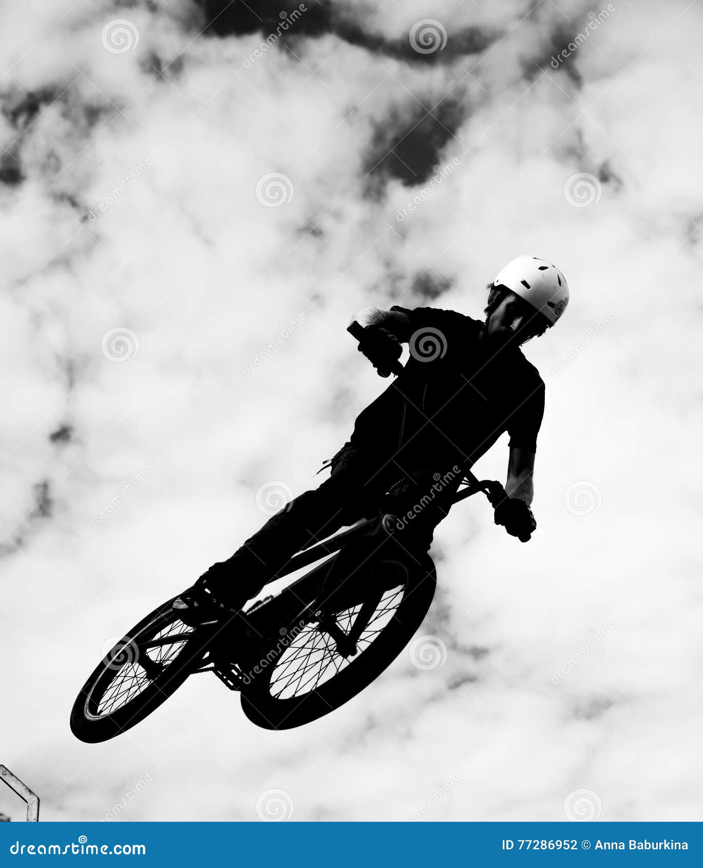 Silhouette of Bmx Riders in Action Stock Photo - Image of extreme ...