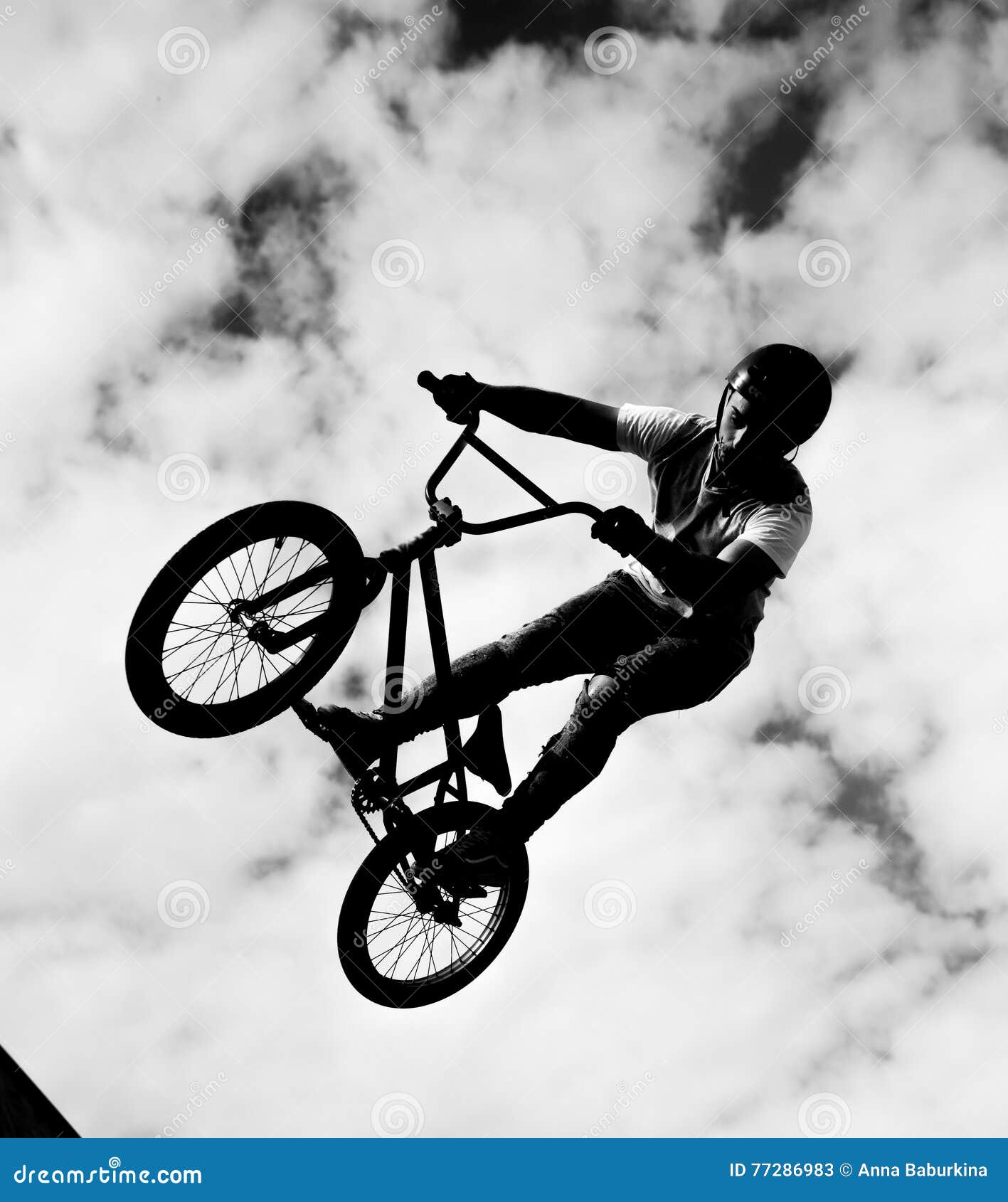 Silhouette of Bmx Riders in Action Stock Image - Image of lifestyle ...