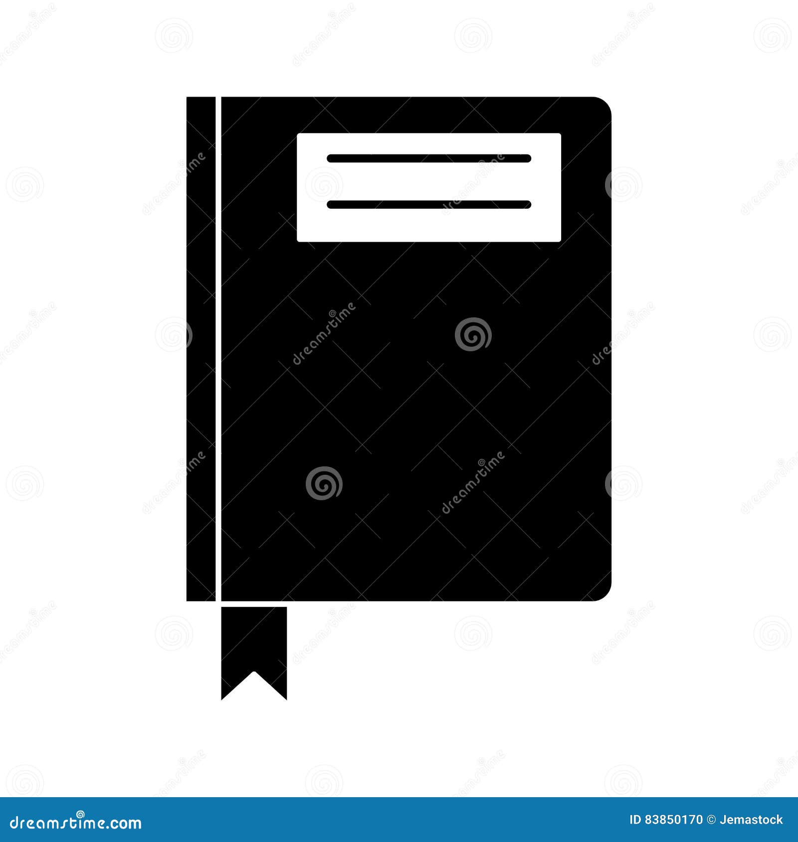 Silhouette Book Diary Directory Office Stock Vector - Illustration of ...