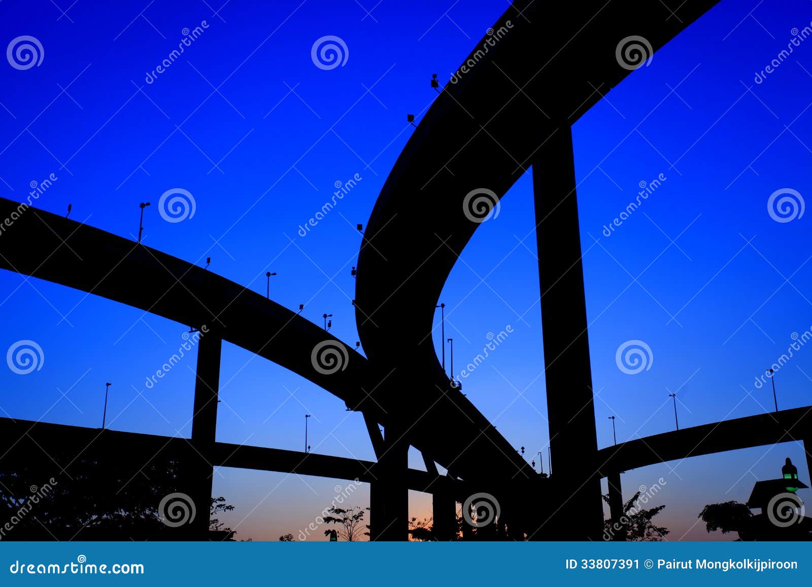 Multiple Curves In A Road Through The Forest Royalty-Free Stock Photo ...