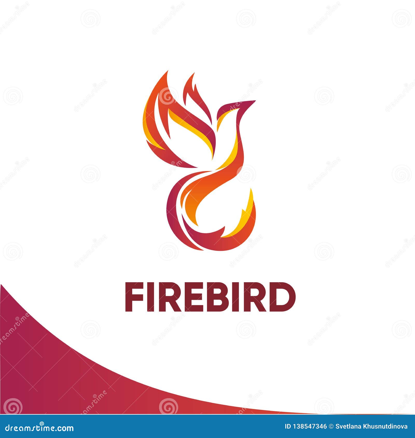 Firebird logo template stock vector. Illustration of flame - 138547346