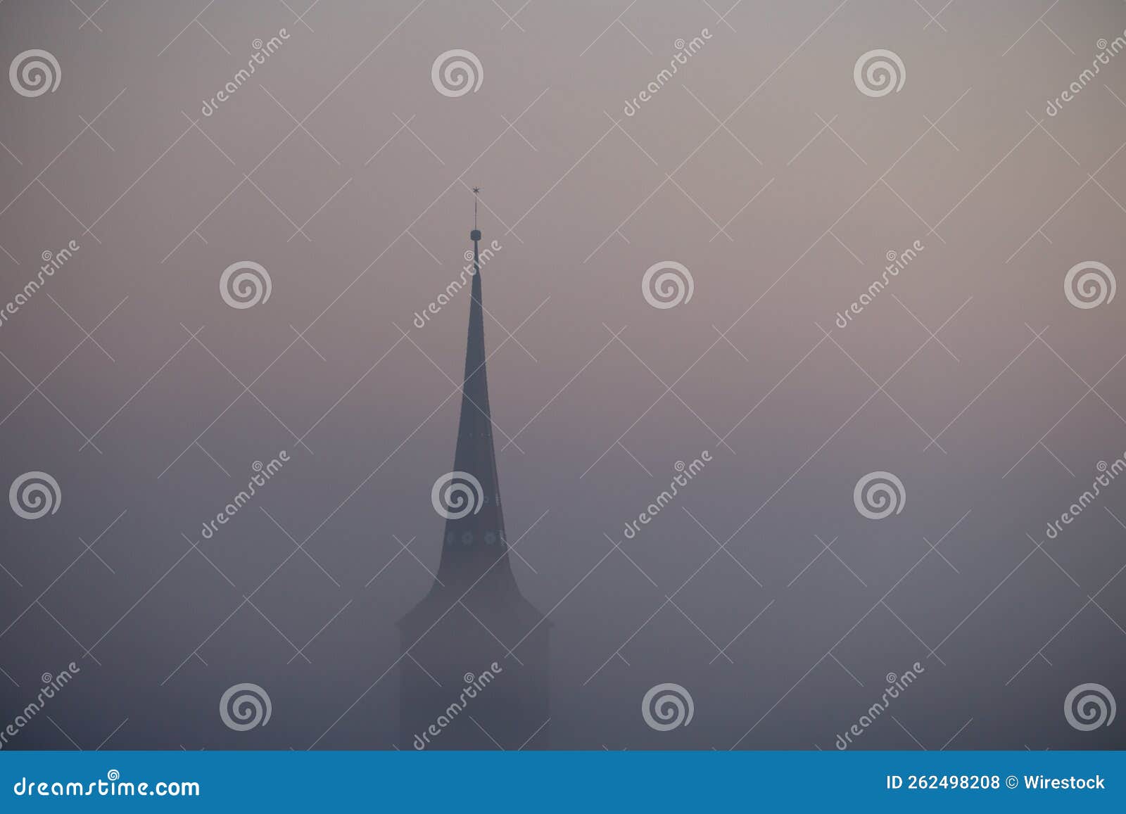 Silhouette of Building Apex on a Dusky Background Stock Photo - Image ...