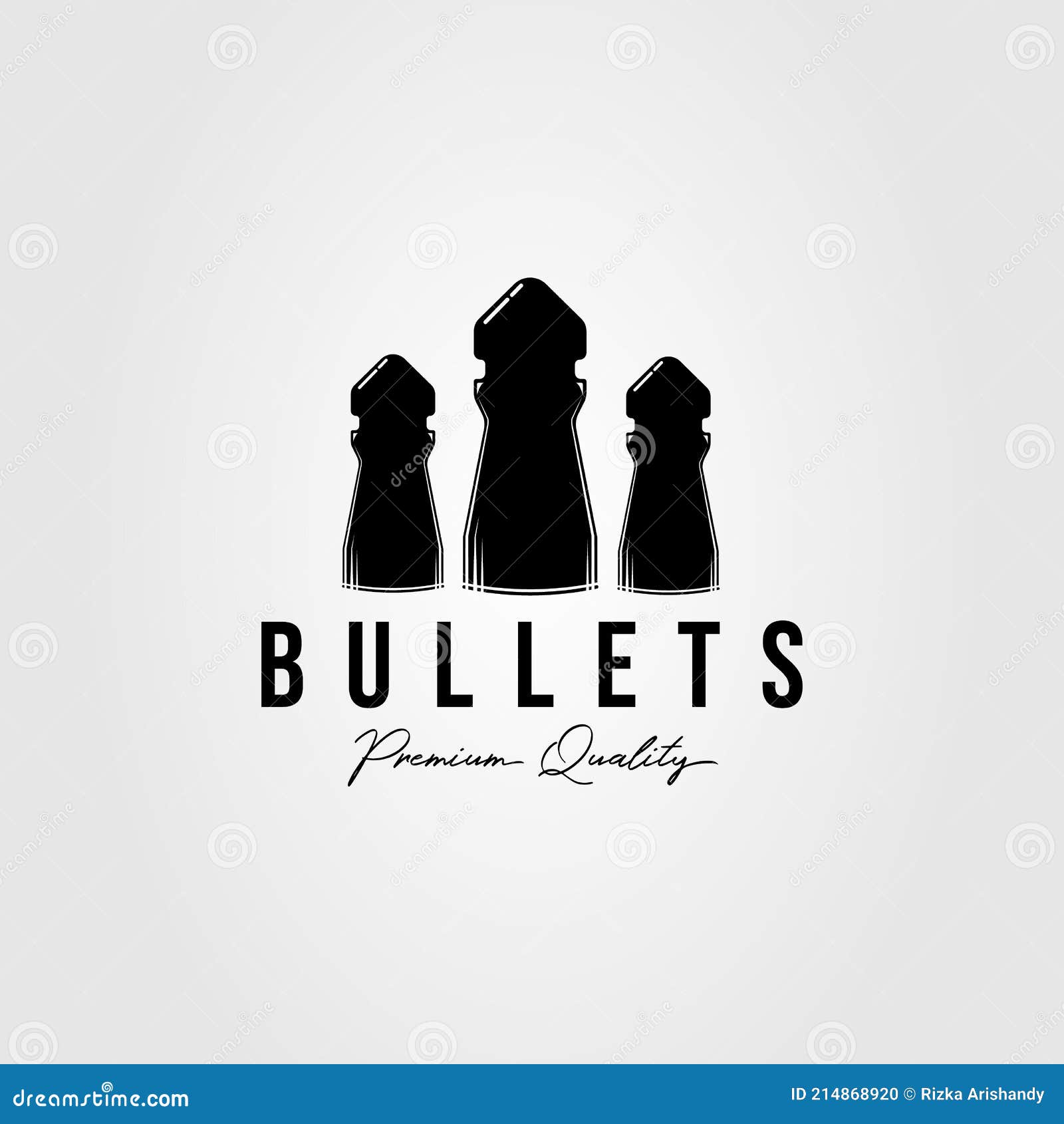 Silhouette Bullets Isolated Logo Template Vector Illustration Design ...