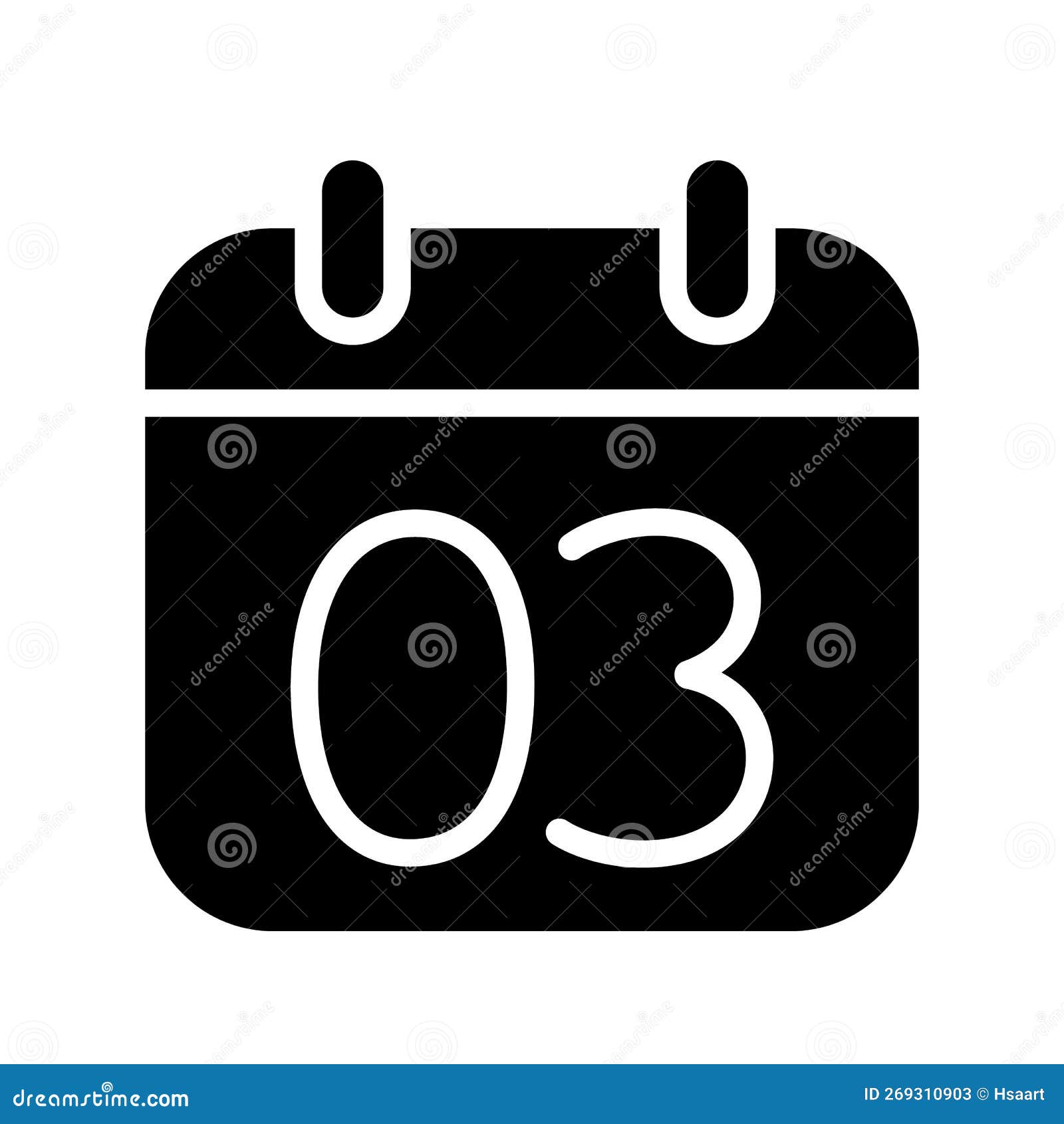 Silhouette Calendar 03 Dates Design Stock Vector - Illustration of ...