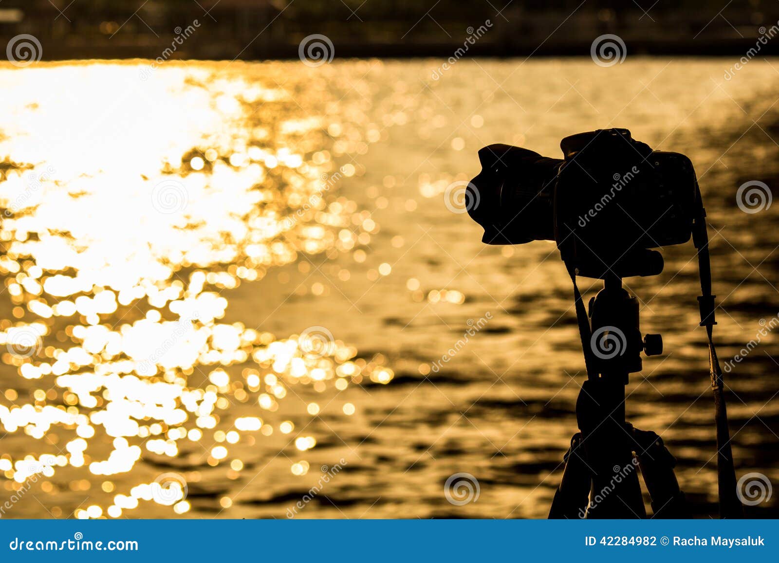 Silhouette Camera On The Beach Stock Photography | CartoonDealer.com ...