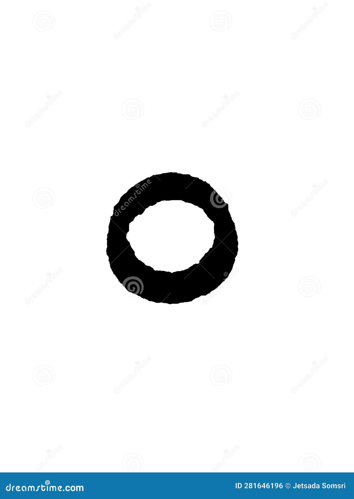 A Silhouette of Circle Object. Stock Vector - Illustration of signage ...