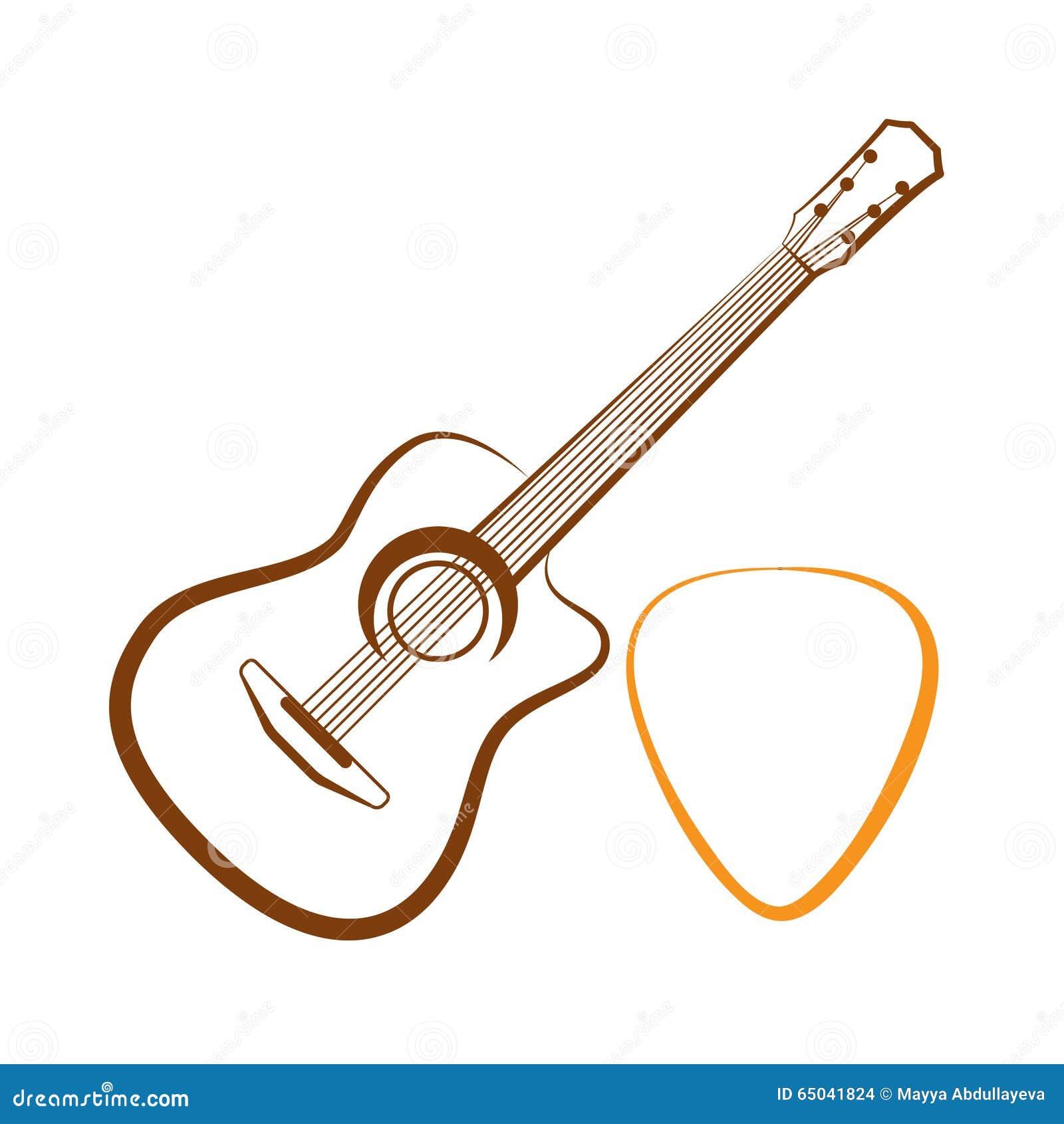 Silhouette of Classical Guitar Stock Vector - Illustration of rock ...