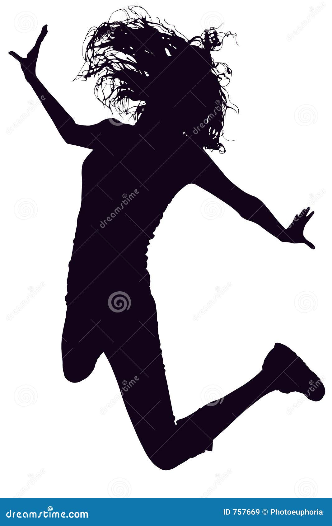 Woman Outline Jumping Stock Photos - Free & Royalty-Free Stock Photos ...