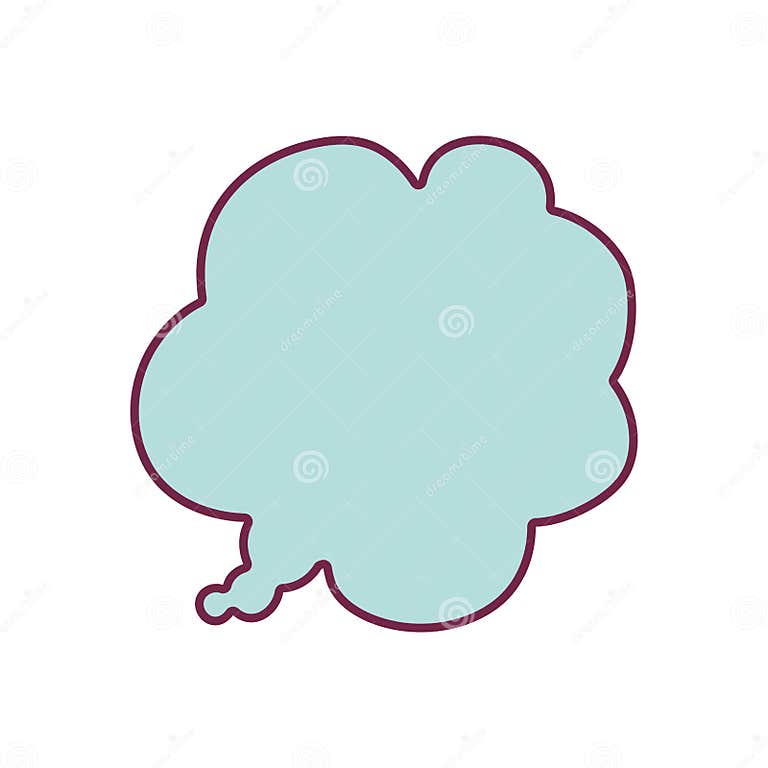 Silhouette Cloud Callout Background Blue Stock Vector - Illustration of ...
