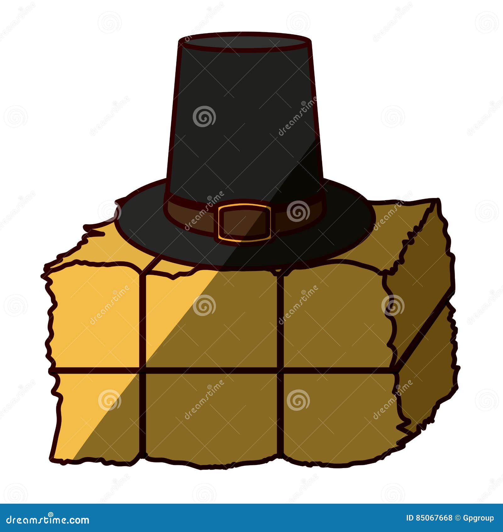 Two Color Hay Bale Vector Icon From Farming Concept. Isolated Blue Hay ...