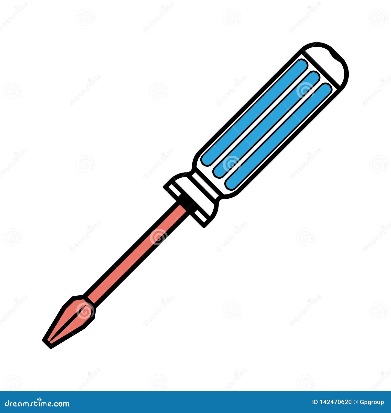 Phillips Screwdriver Icon. A Tool Designed For Screwing And Unscrewing ...