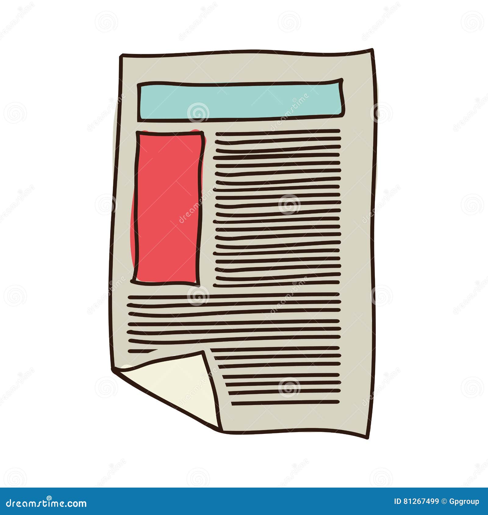 Silhouette Colorful of Paper Sheet Text and Graphics Stock Vector ...