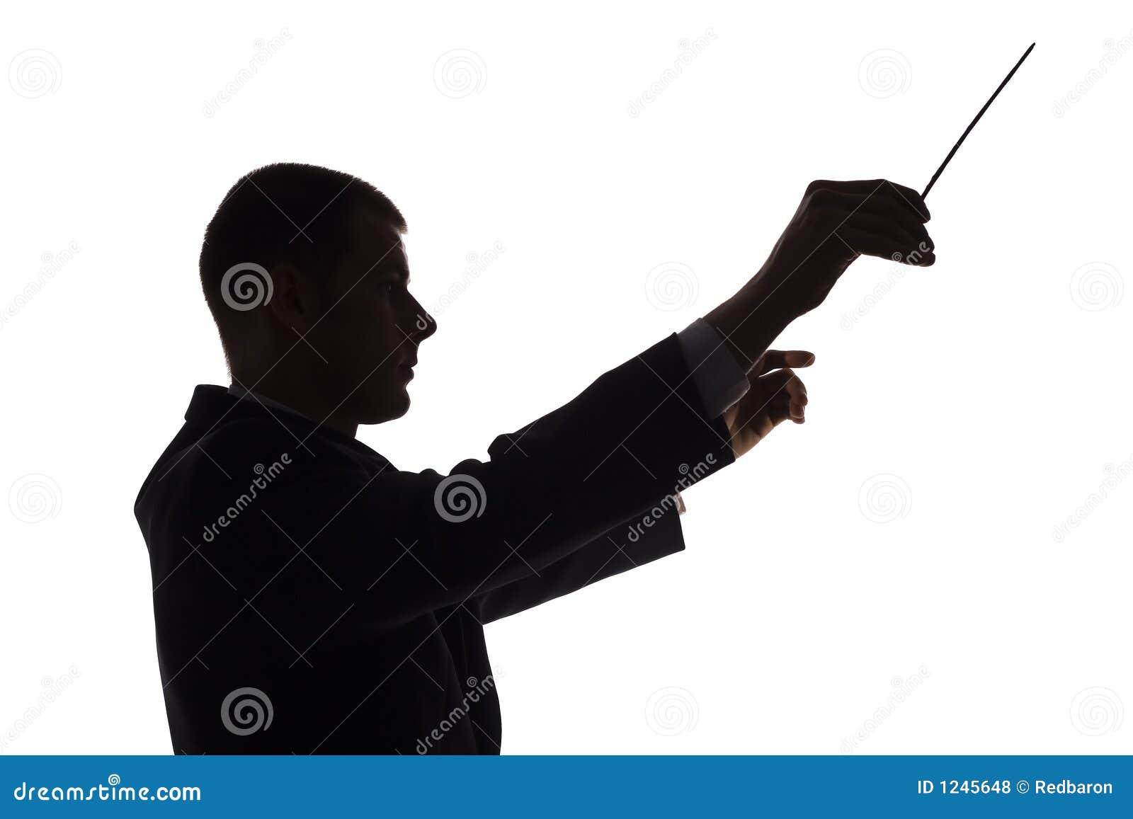 Silhouette of conductor stock photo. Image of establishment - 1245648