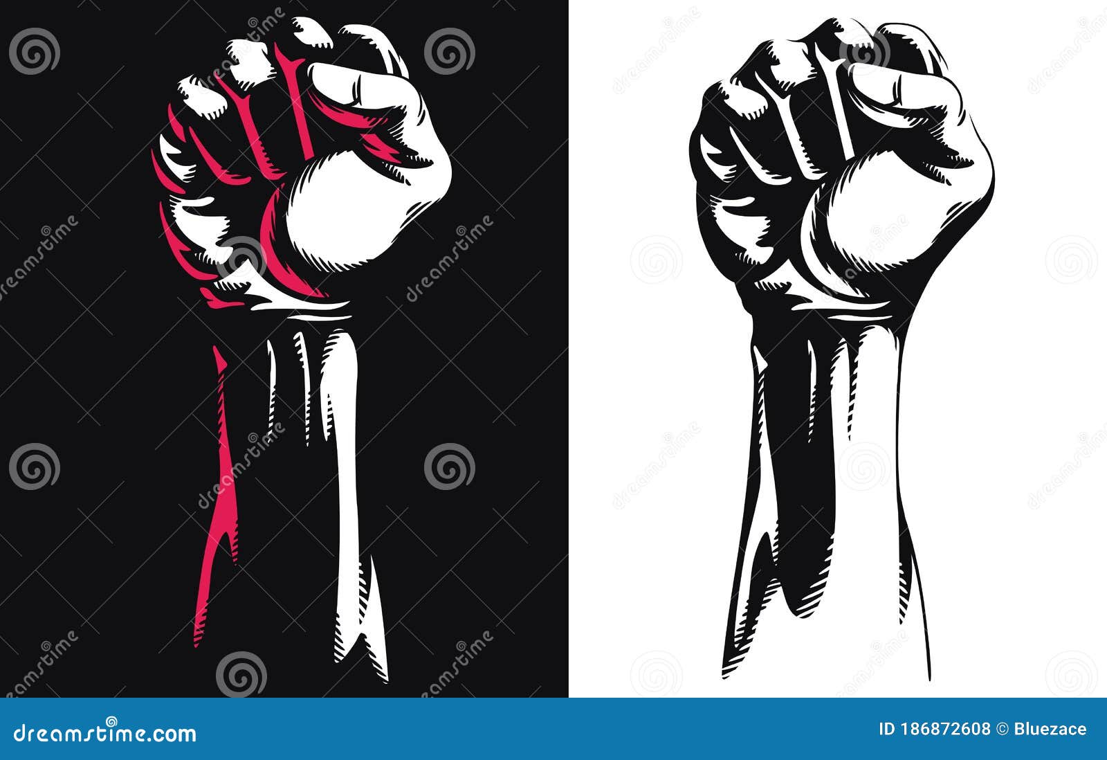 Silhouette Raised Fist Hand Clenched Protest Punch Vector Icon Logo ... Silhouette Raised Fist Hand Clenched Protest Punch Vector Icon Logo ...