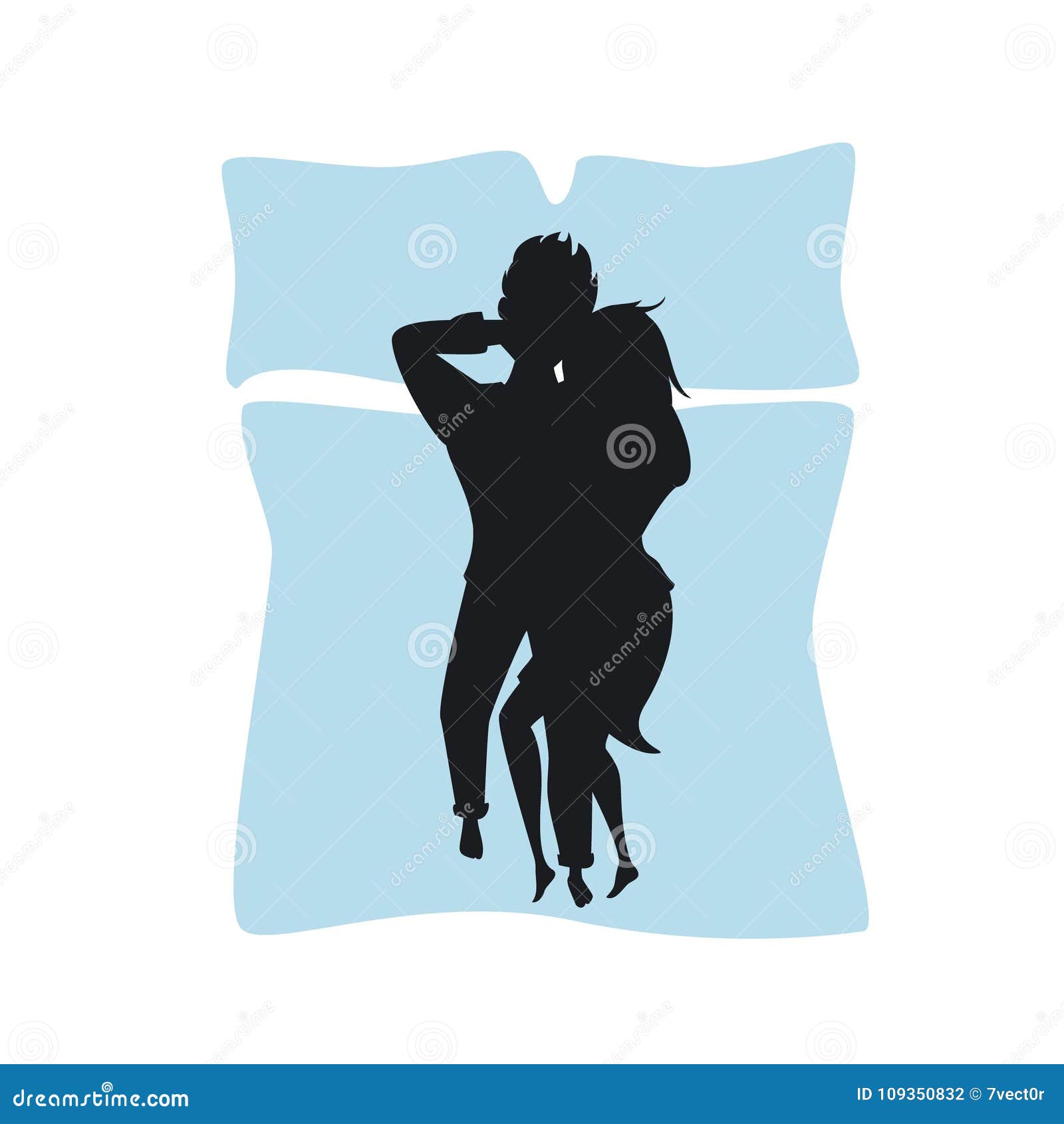 Silhouette of a Couple Lying Together Top View Stock Illustration ... Silhouette of a Couple Lying Together Top View Stock Illustration ...