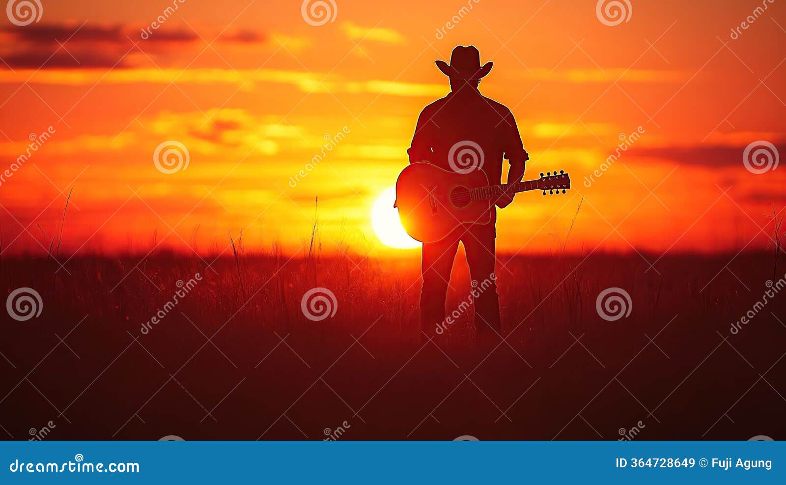 Cowboy Playing Banjo Cartoon Colored Clipart | CartoonDealer.com #325987489