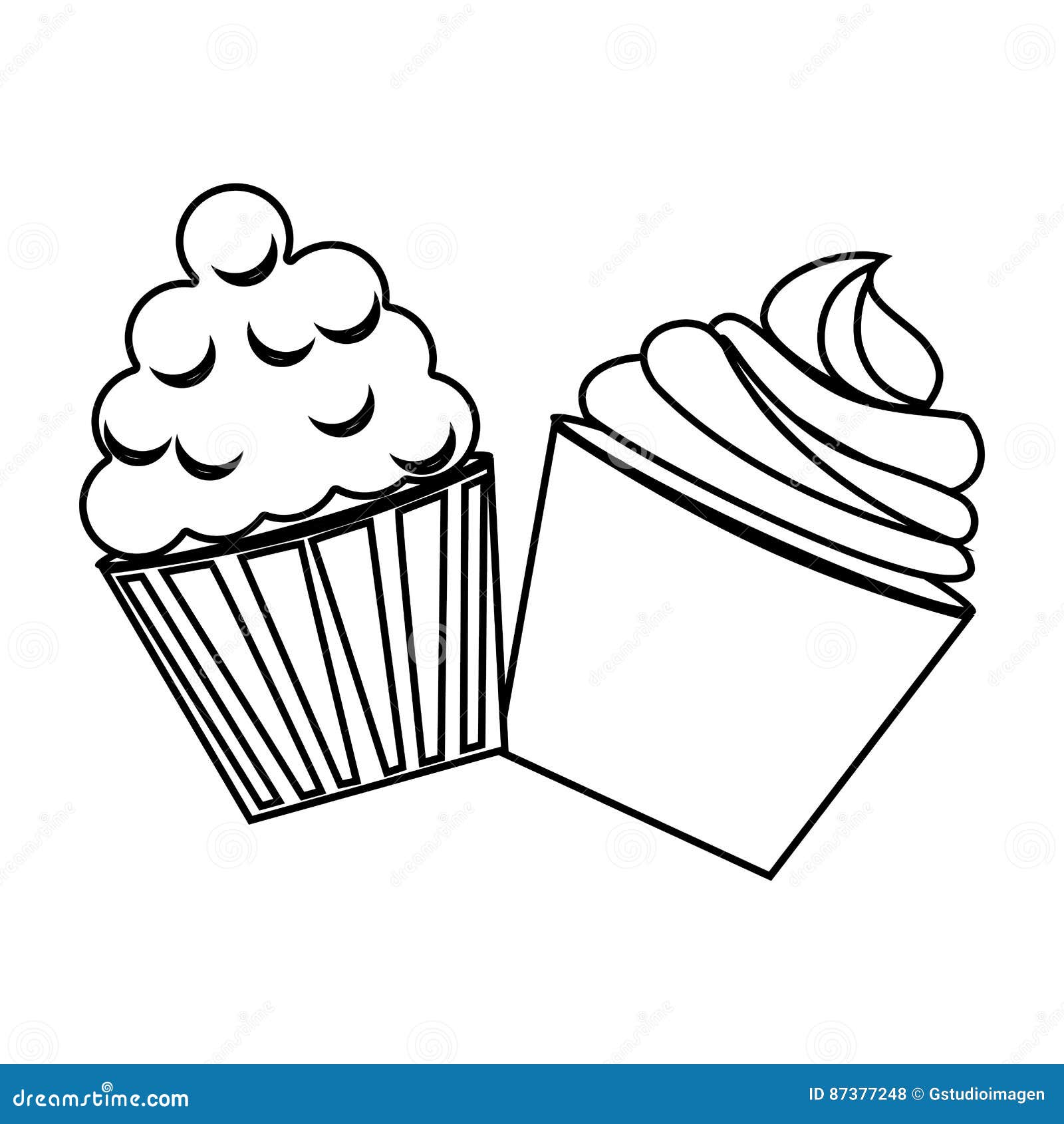 Silhouette Cream Puff Pastry Roll. Trdlo Logo. Outline Dessert Icon ...