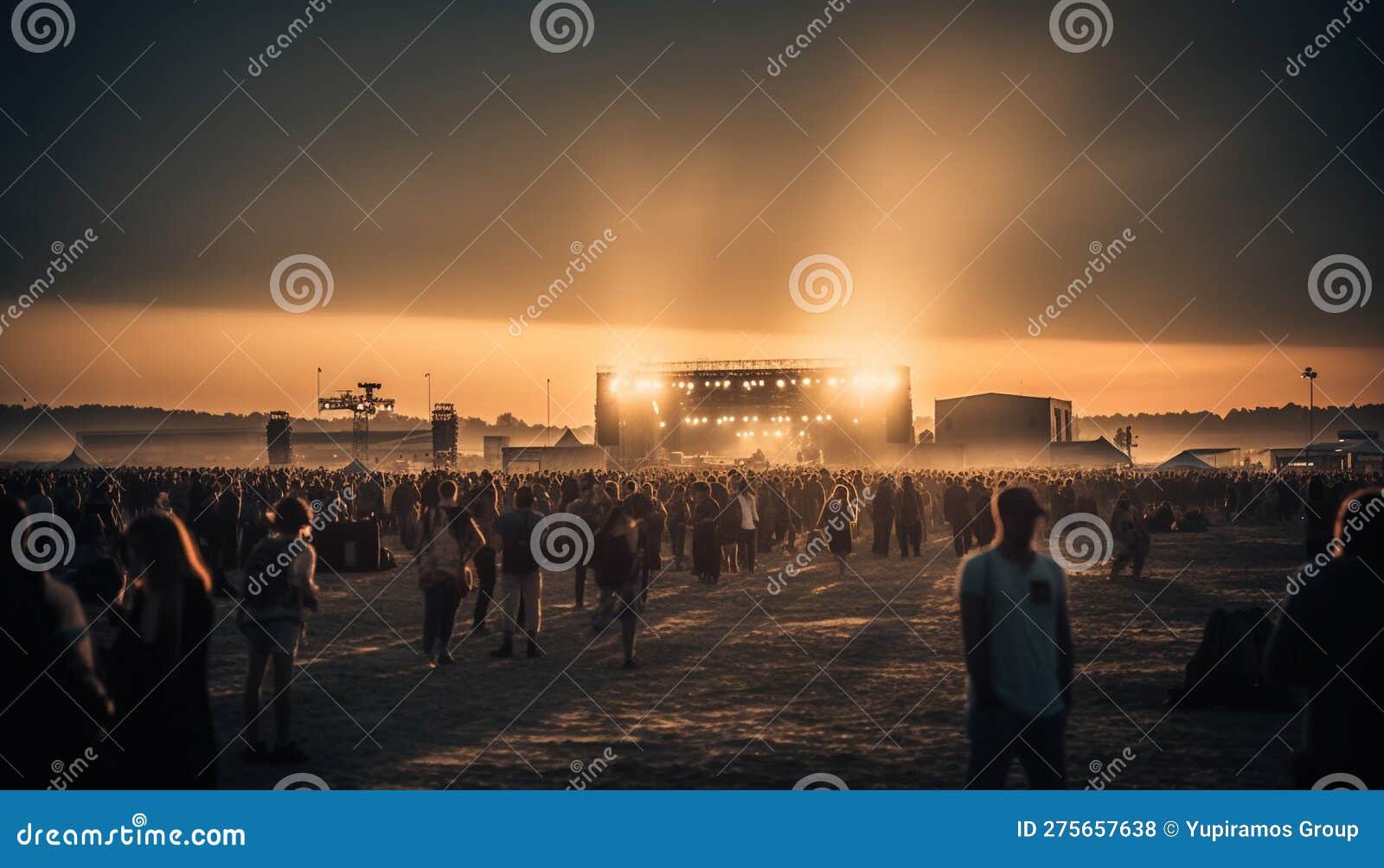 Crowd Back View. Group Men And Women Standing In Different Poses Of ...
