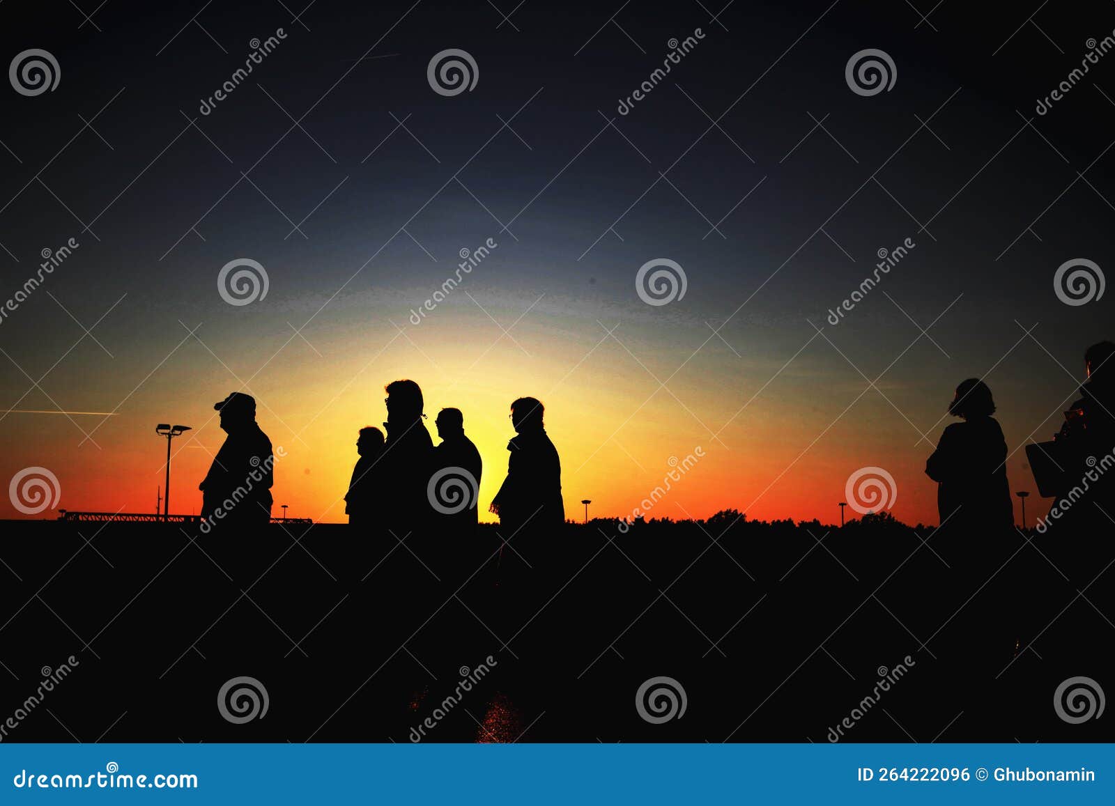 Public Place People Crowd Sunset Editorial Photo - Image of rally ...