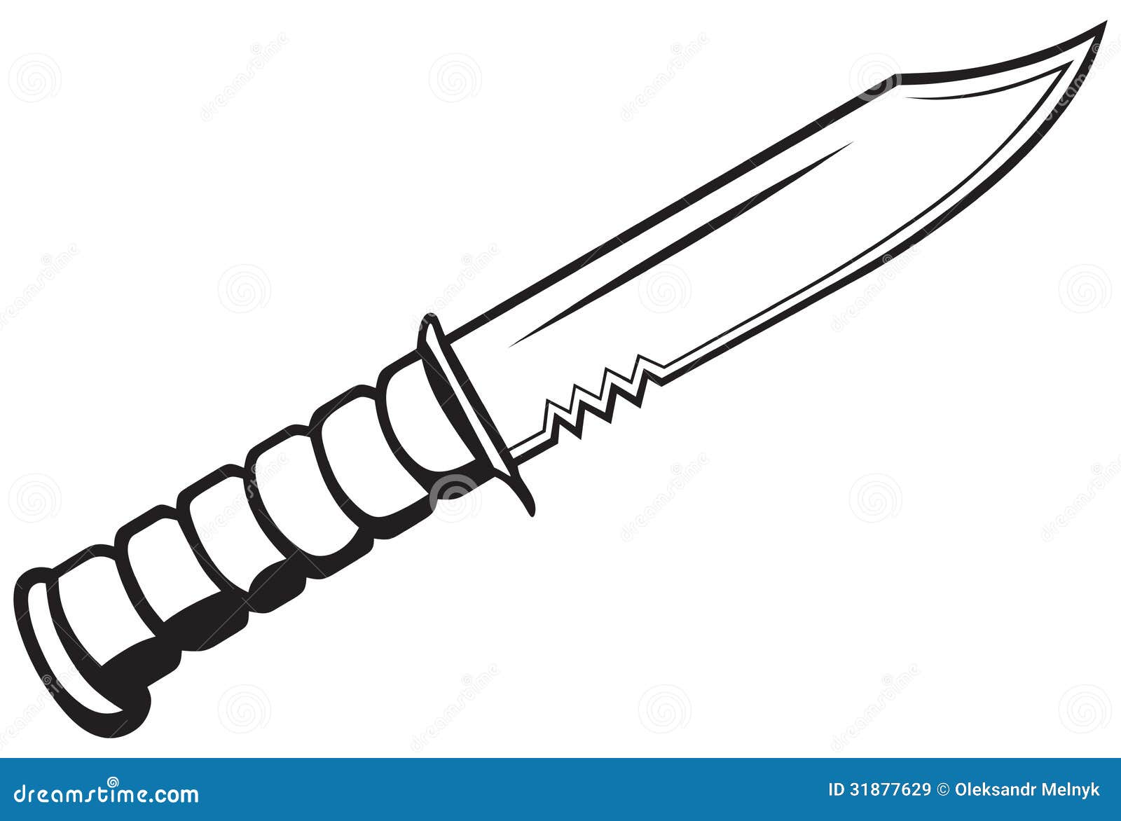 Silhouette d'un couteau illustration de vecteur. Illustration du fond ...