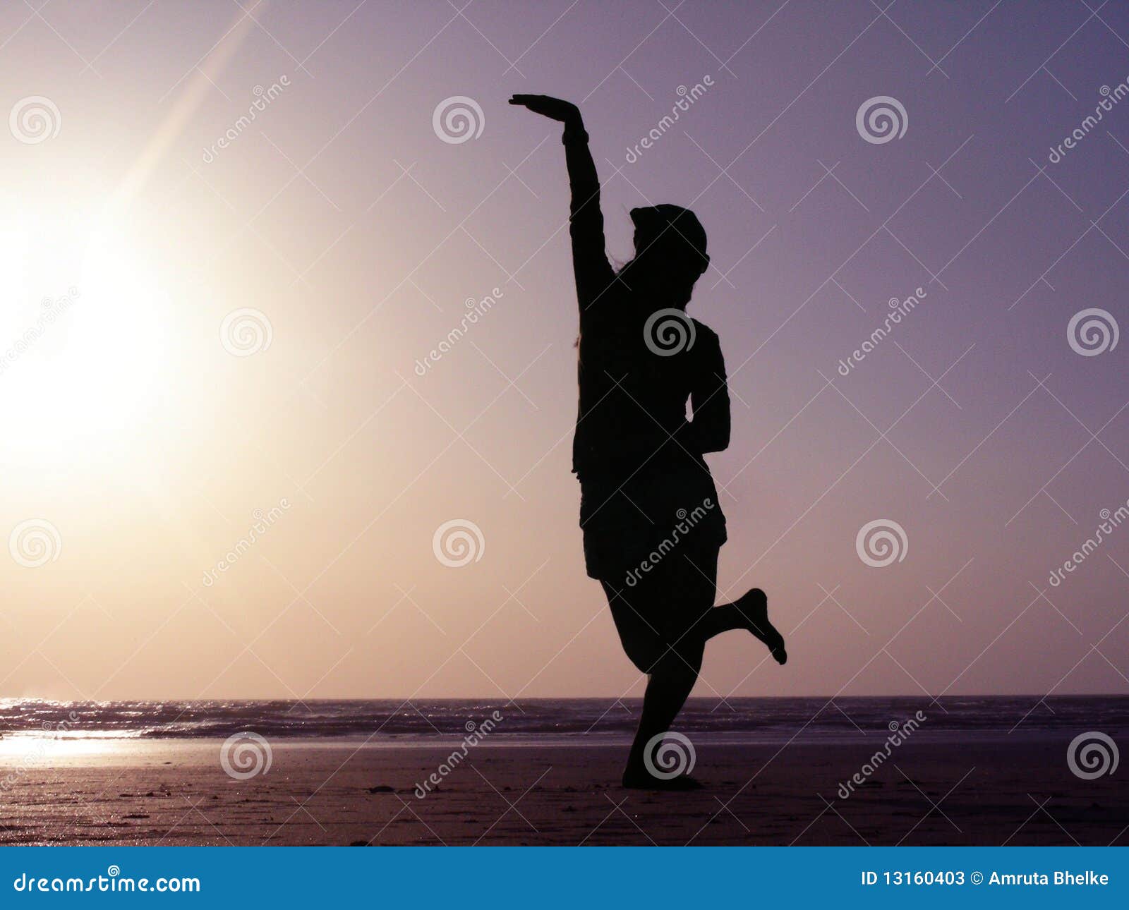 Silhouette Dance Pose stock image. Image of silhouette - 13160403