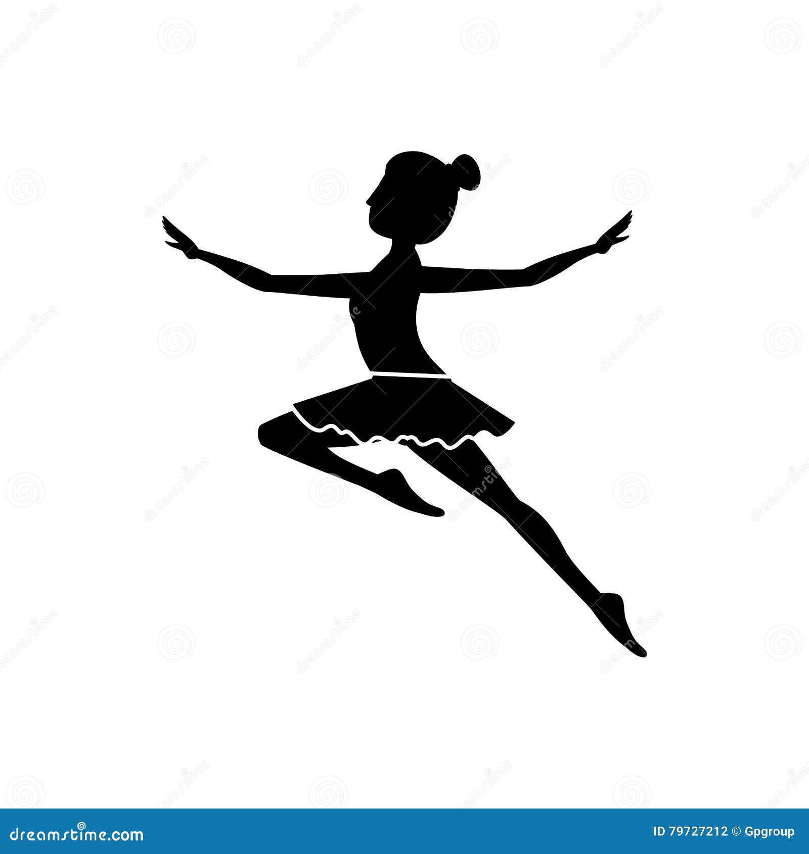 Ballet Arabesque Silhouette