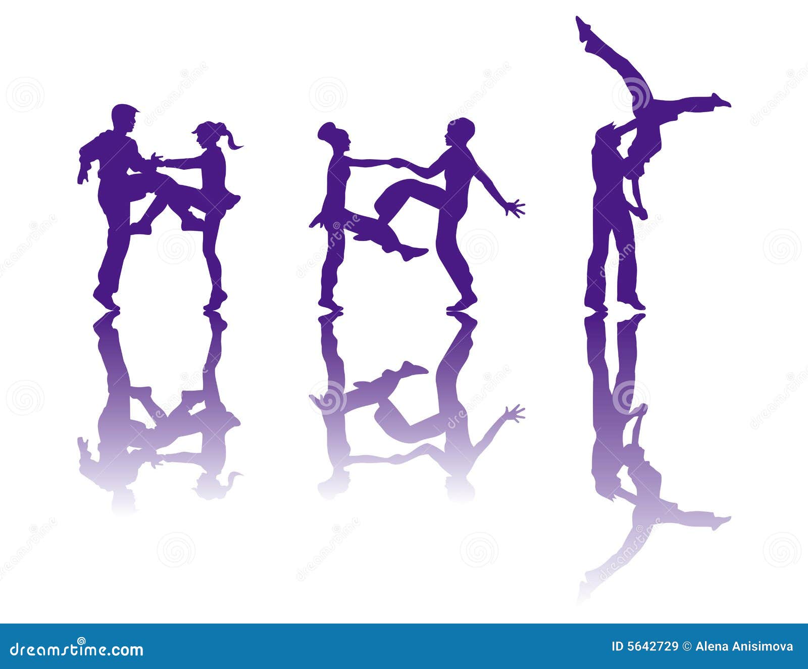 Lyrical Dancers Silhouette