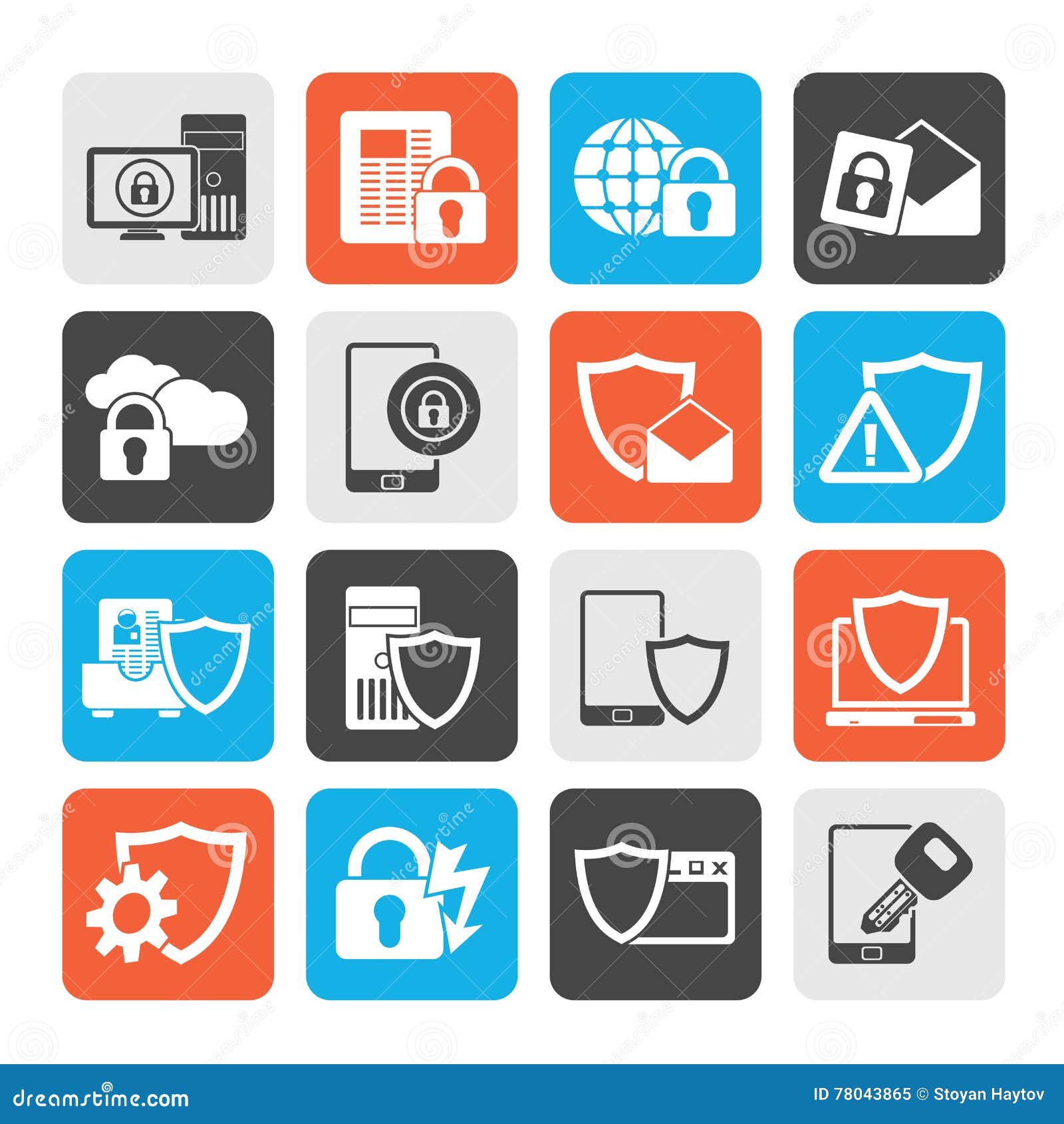 Silhouette Data and Information Protection Security Icons Stock Vector ... Silhouette Data and Information Protection Security Icons Stock Vector ...