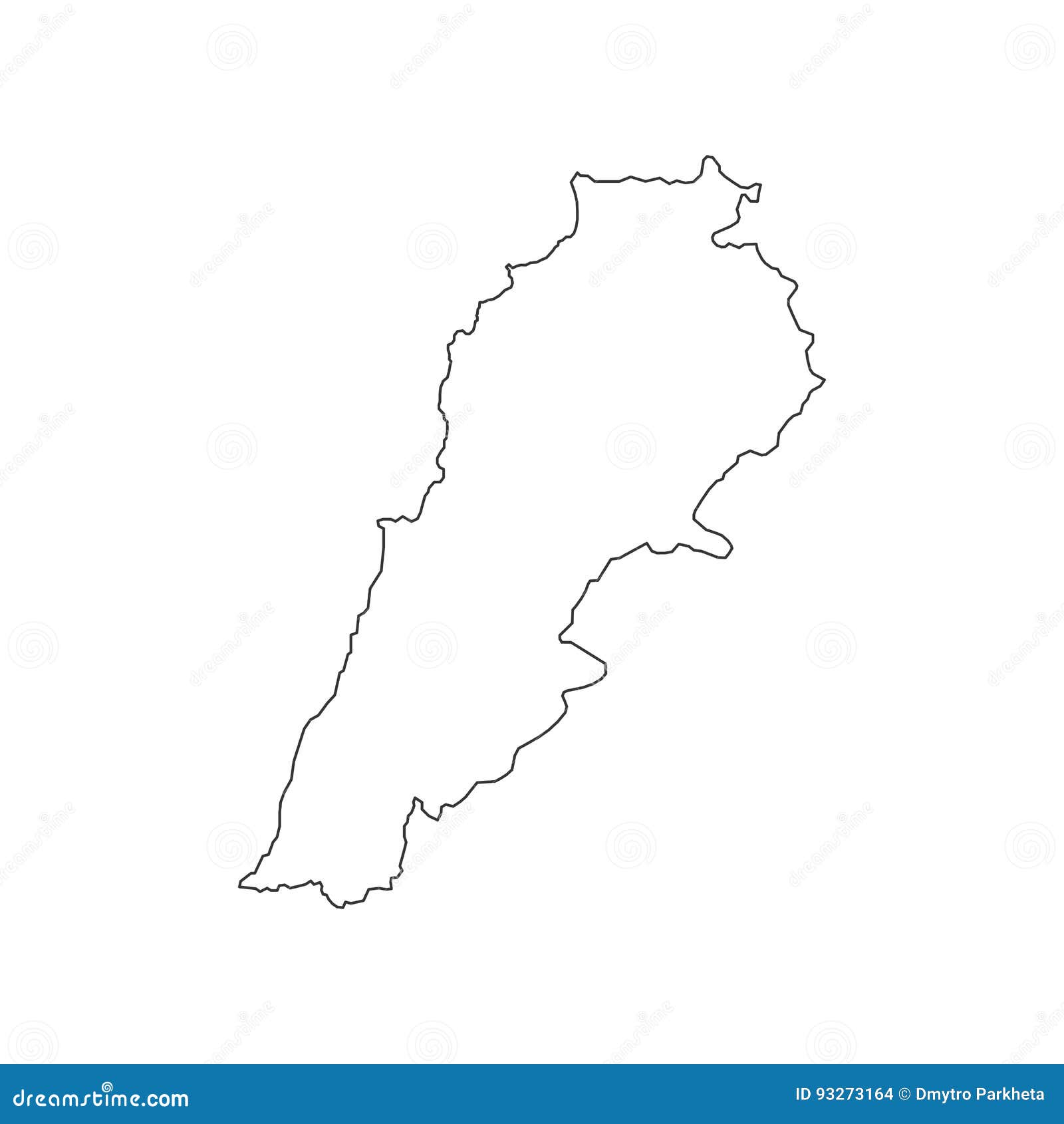 Silhouette De Carte Du Liban Illustration de Vecteur - Illustration du ...