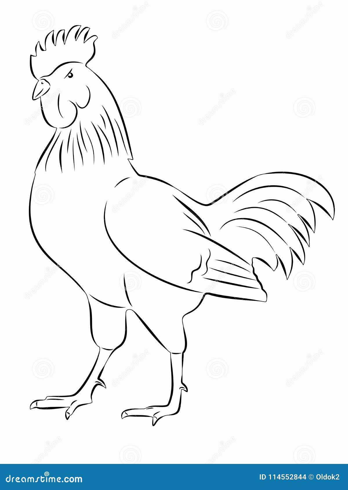 Silhouette De Coq, Aspiration De Vecteur Illustration de Vecteur ...