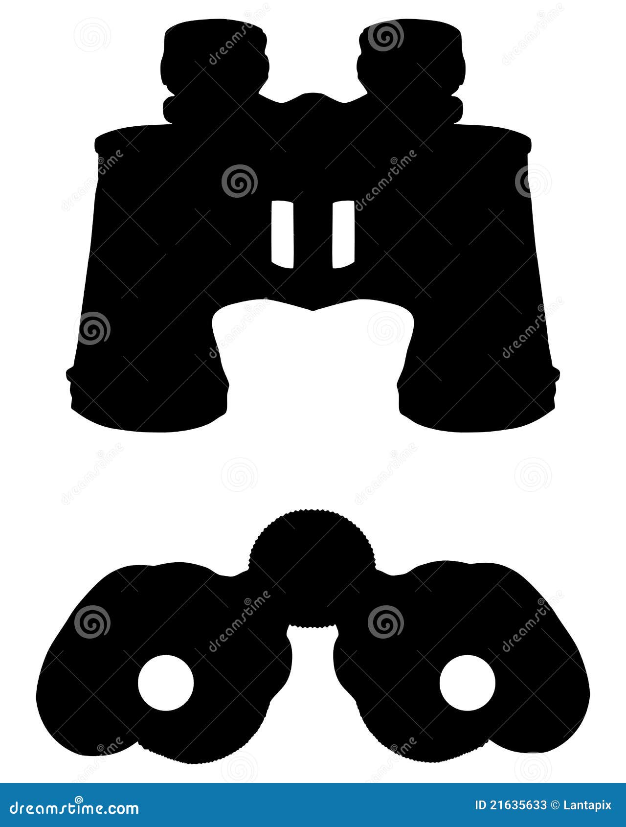 Silhouette de jumelles illustration de vecteur. Illustration du ...