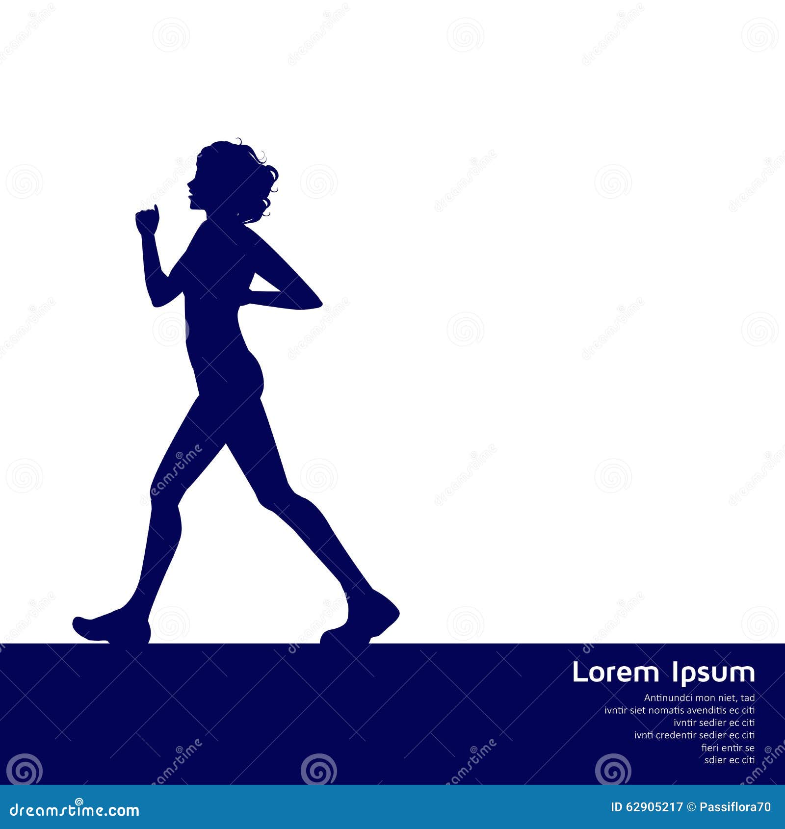 Silhouette De La Marche De Femme Illustration de Vecteur - Illustration ...