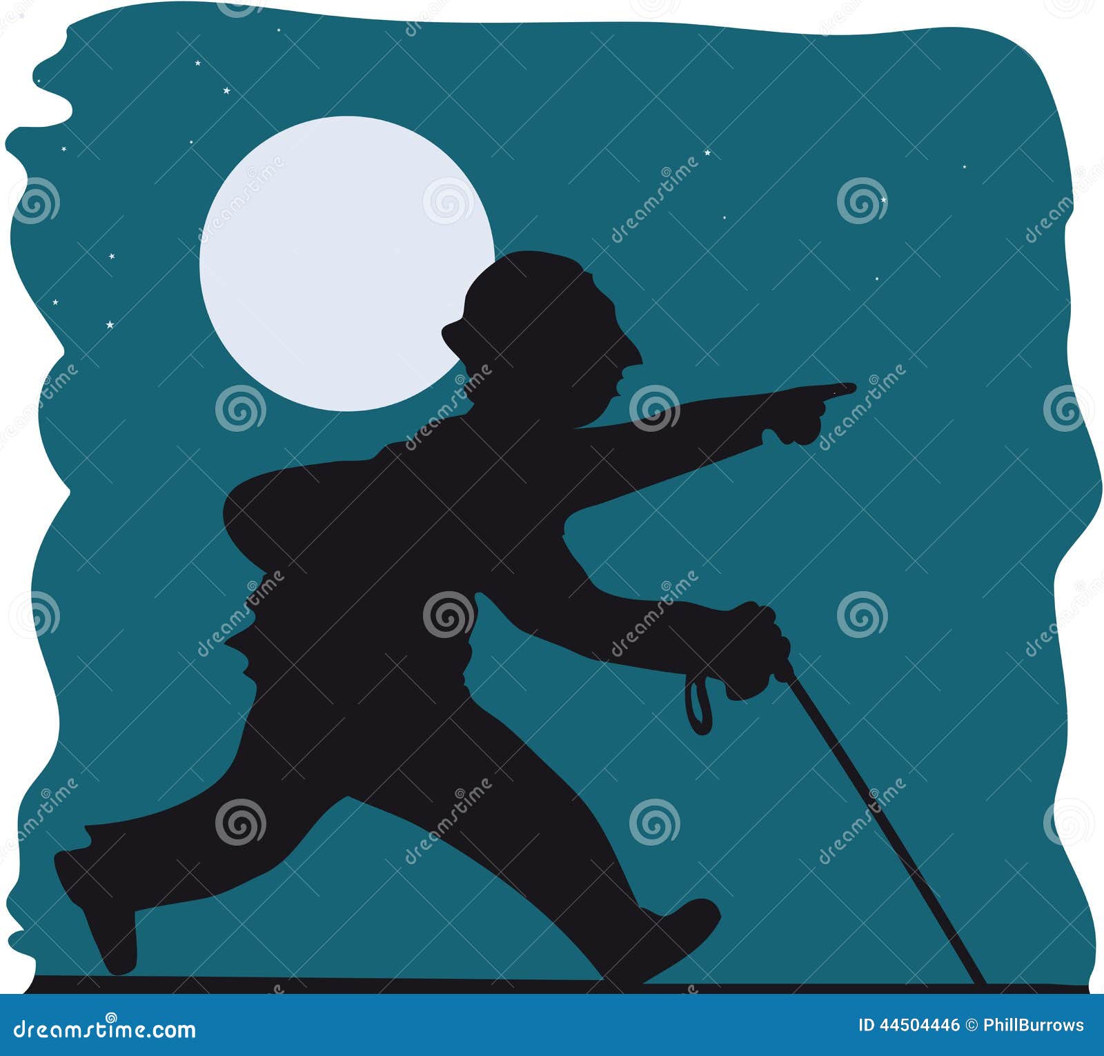 Silhouette de marcheur illustration de vecteur. Illustration du diriger ...