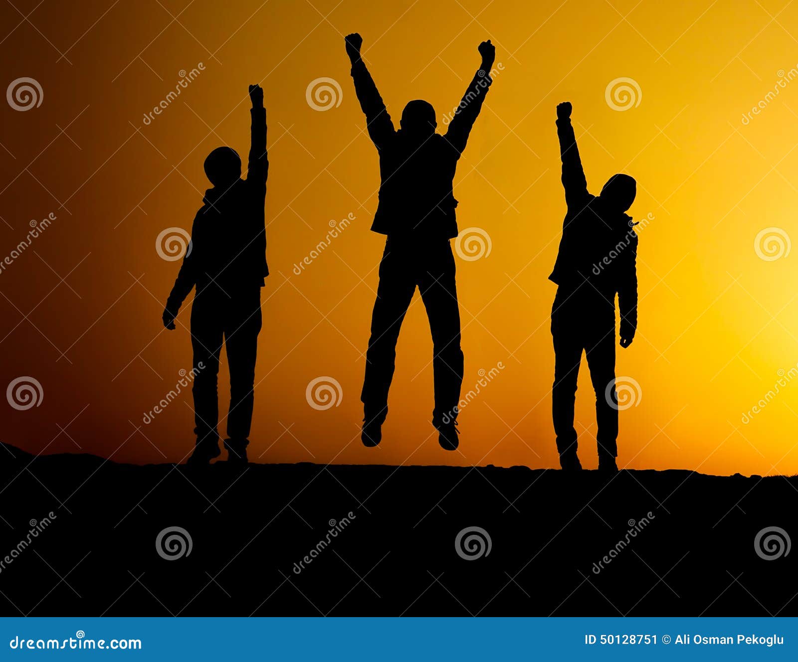 Silhouette de victoire image stock. Image du récréationnel - 50128751