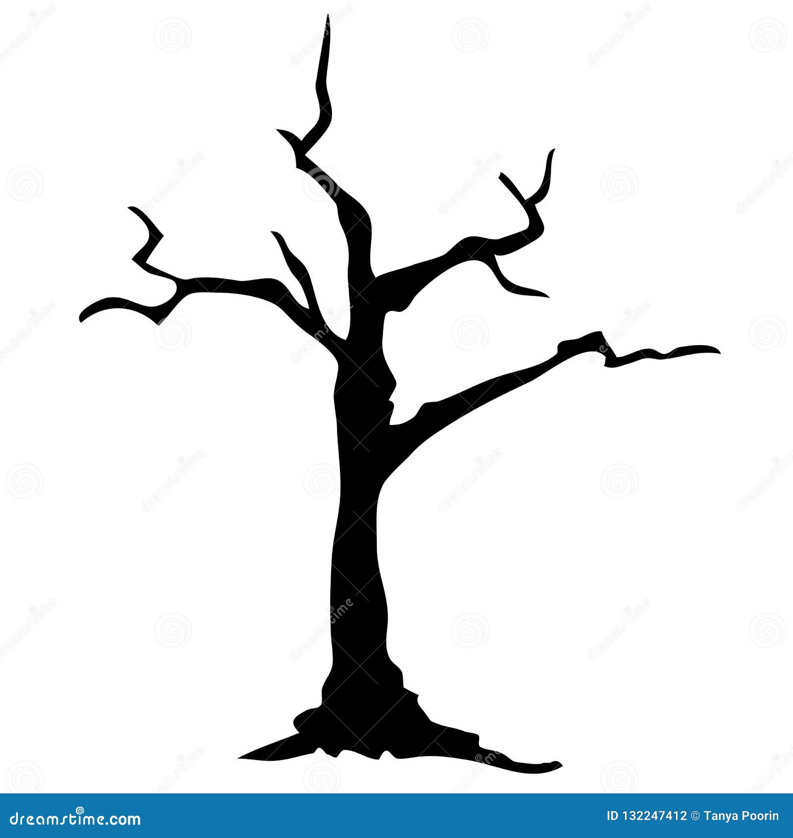 Silhouette Dead Tree Leaves Stock Illustrations – 507 Silhouette Dead ...