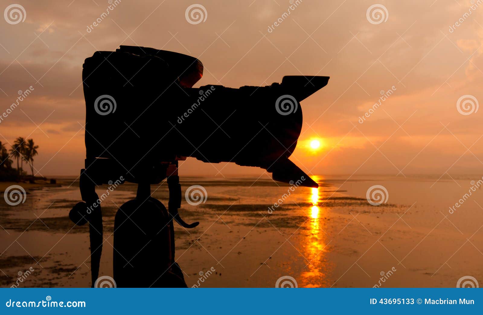 Silhouette of a Digital Camera Stock Image - Image of landscape, shape ...