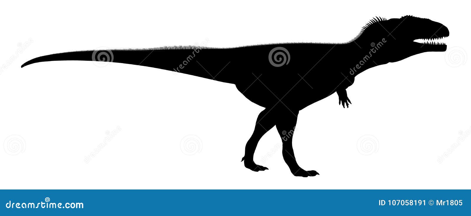 Dinosaur Mapusaurus Stock Illustration | CartoonDealer.com #128753578