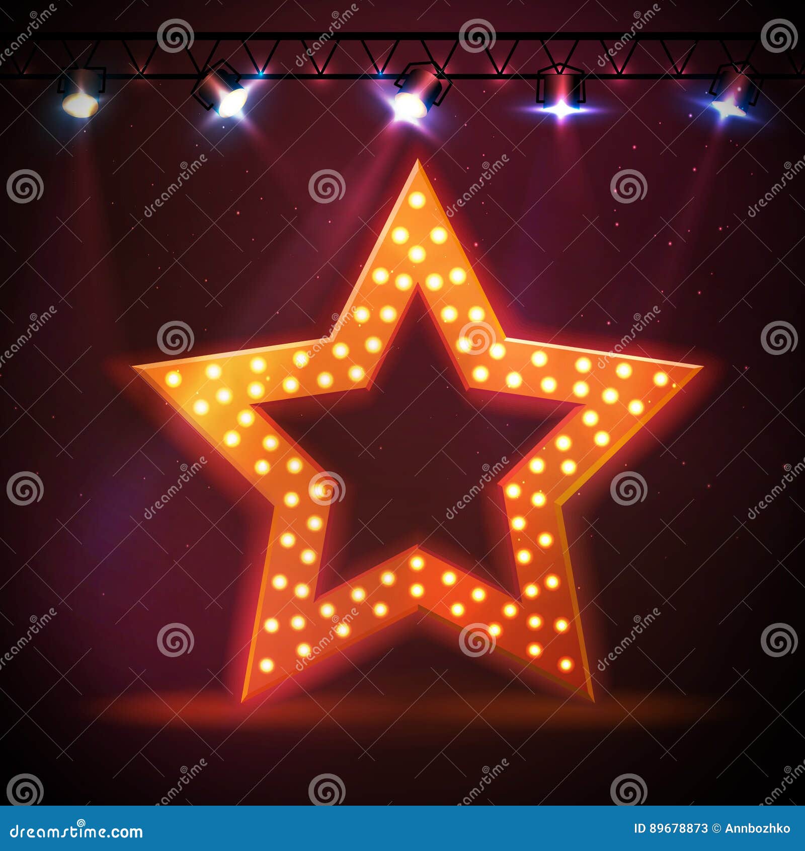 Silhouette of Disco Star Retro Sign Stock Vector - Illustration of ...