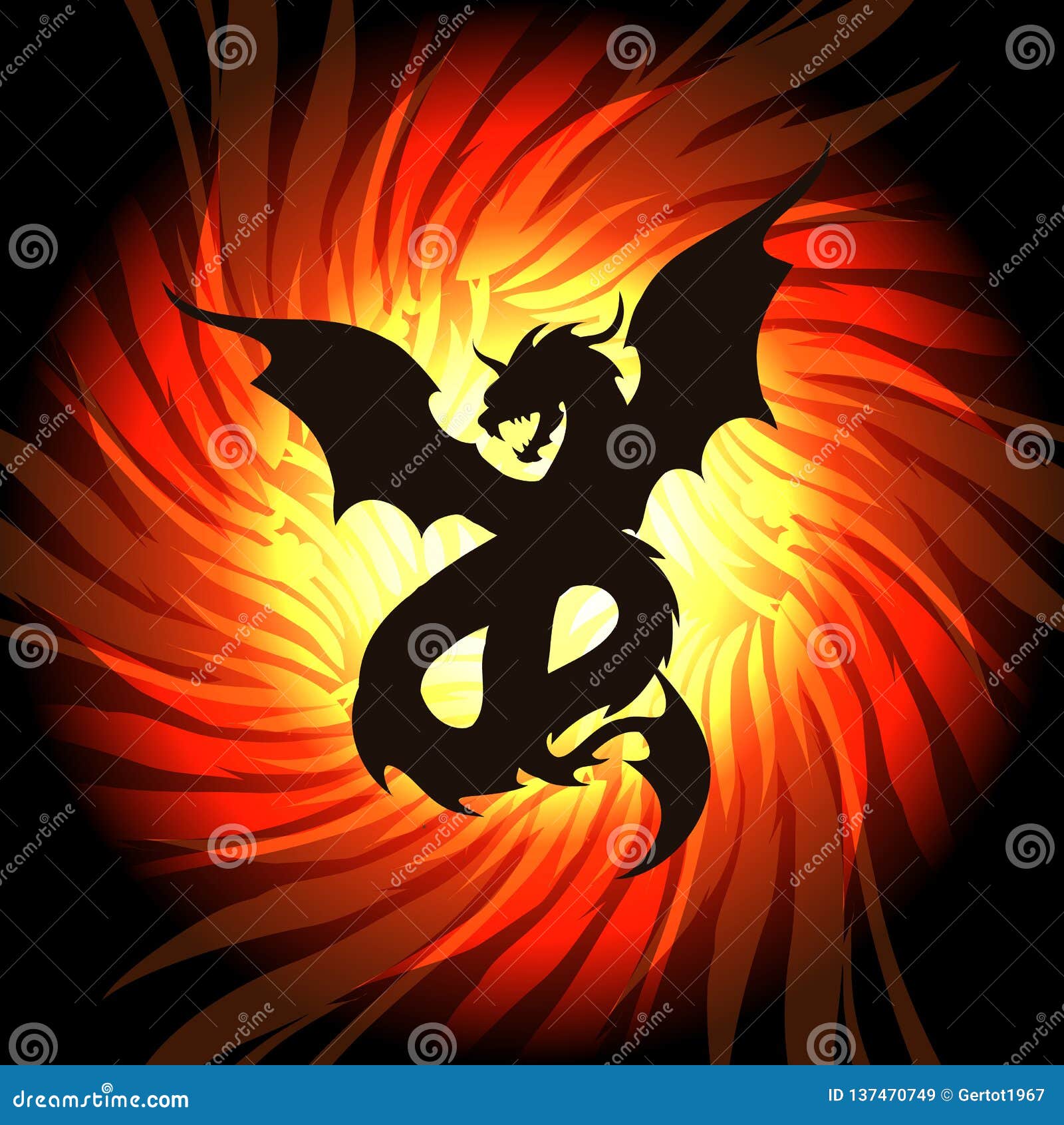 Fire Whirlpool Background Royalty-Free Stock Image | CartoonDealer.com ...