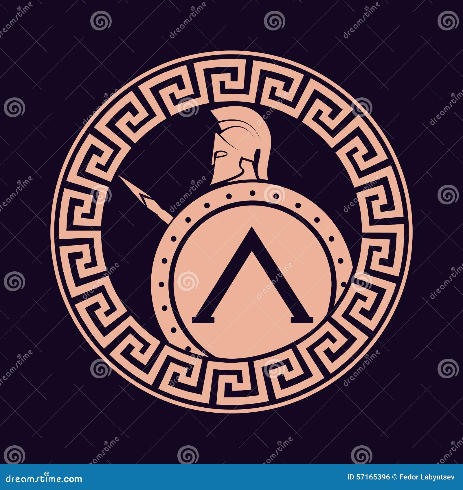 Silhouette Du Soldat Spartiate Illustration de Vecteur - Illustration ...