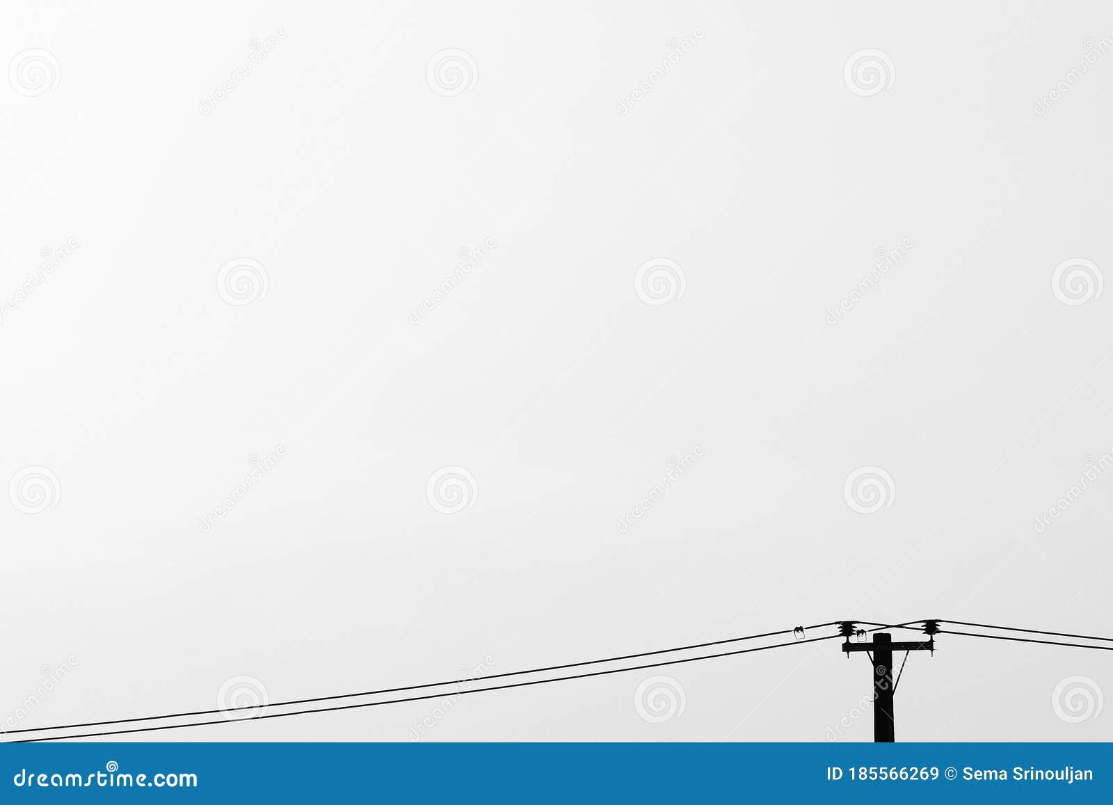 Silhouette of Electric Pole. Stock Image - Image of supply, network ...