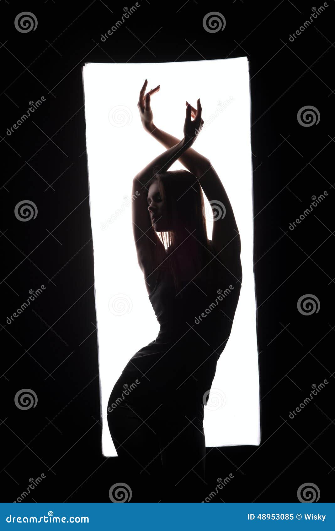 Silhouette Elegant Dancer Posing Frame Photos - Free & Royalty-Free ...