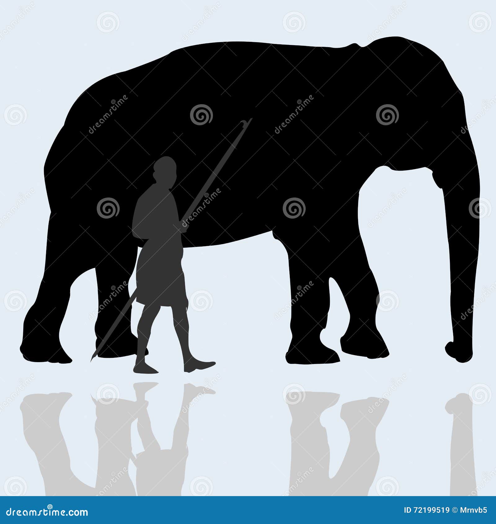 Elephant With Elephant Mahout Asia Walking, Graphics Design For Logoc ...