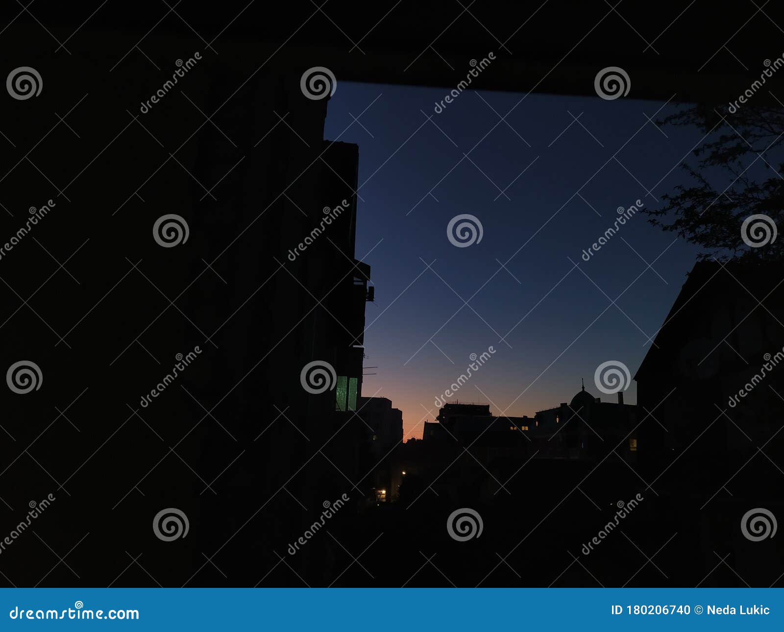 Silhouette fade sunset stock photo. Image of sunlight - 180206740