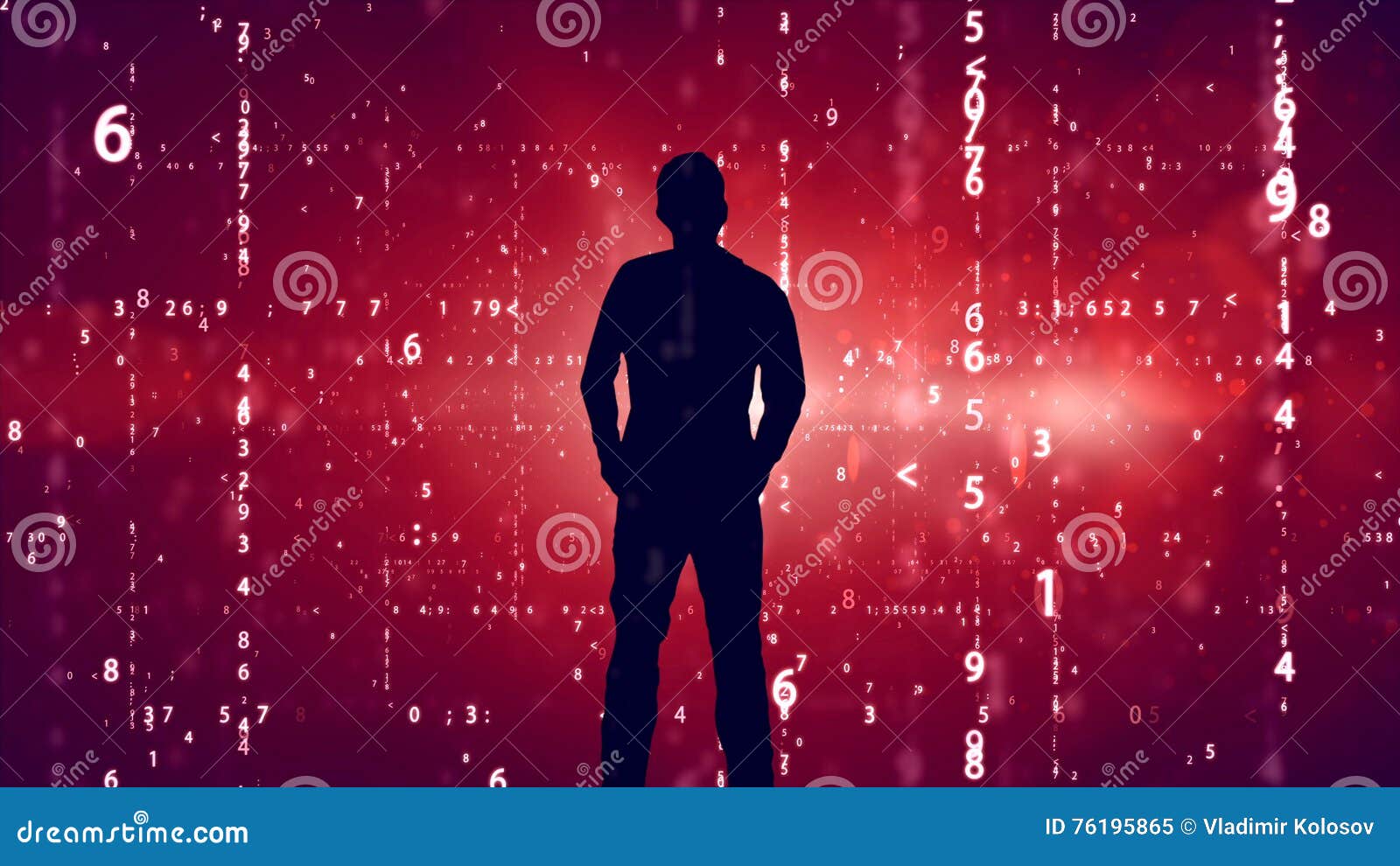 Binary Code Falling Red Stock Illustrations – 68 Binary Code Falling ...