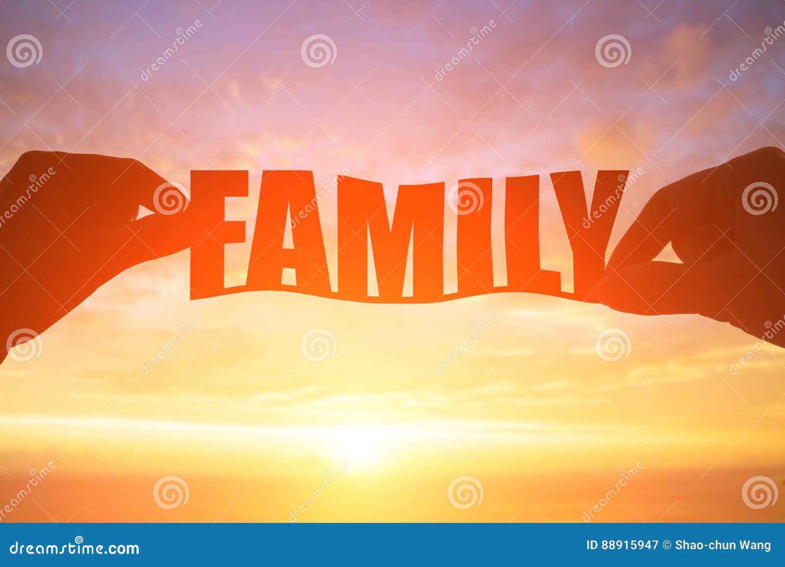 Silhouette of family word stock image. Image of black - 88915947