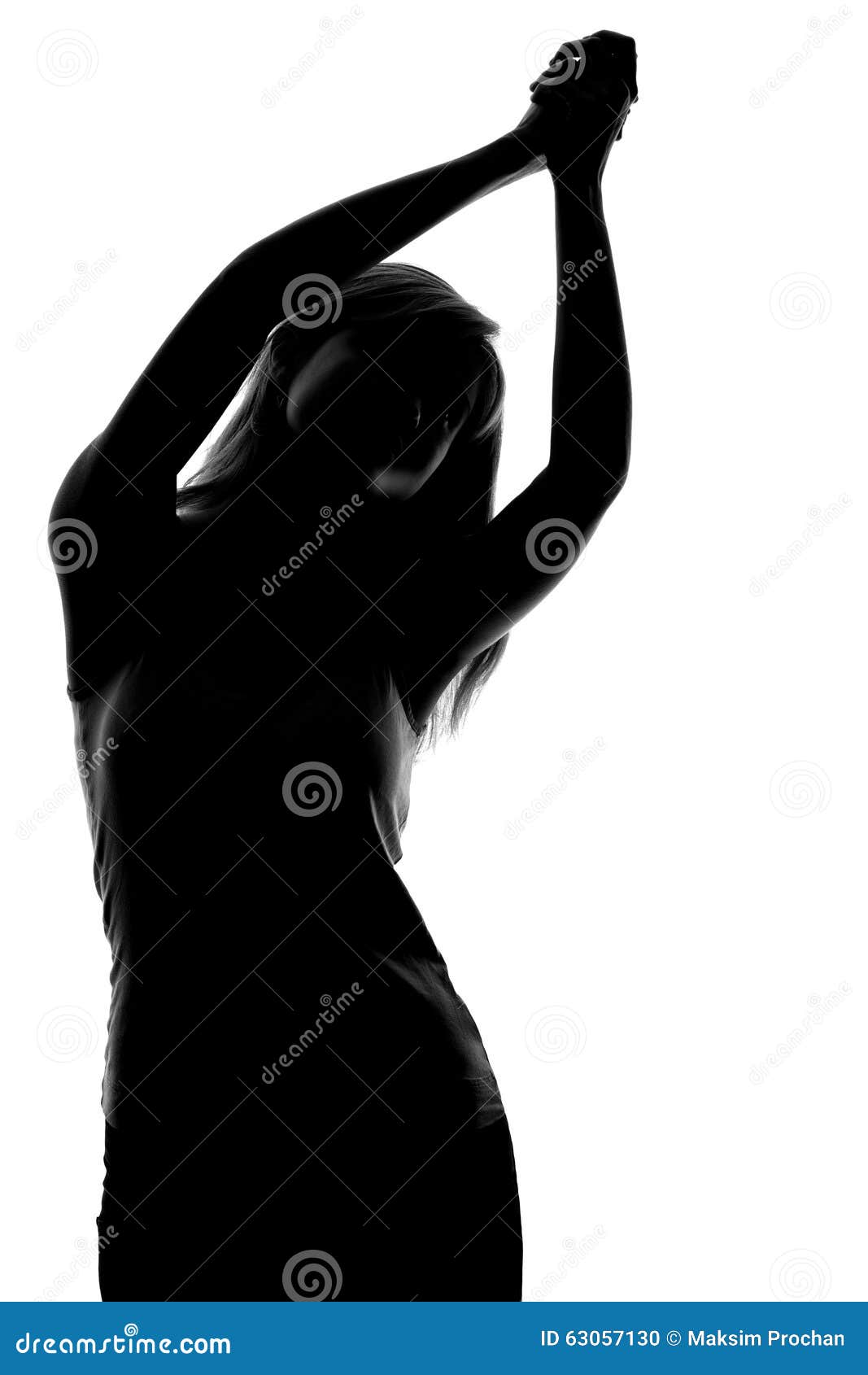 Silhouette of a Female Figure Stock Photo - Image of people, beautiful ...