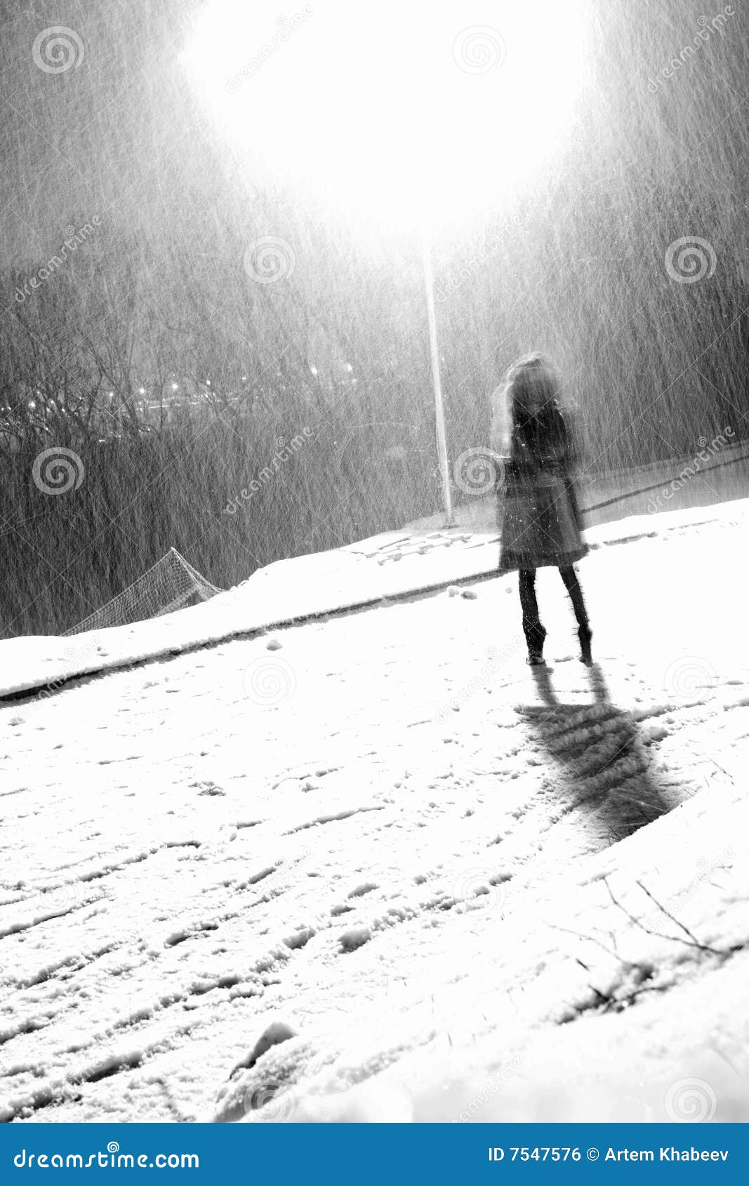 Silhouette Of Female Gymnast On Balance Beam Stock Image ...